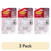 Command Medium Traditional Hook [Removable]: 1-pack (Brushed Nickel) [4 ...