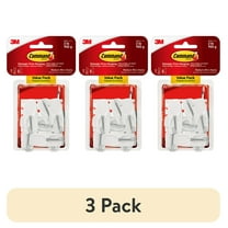 Command Clear Medium Wire Toggle Hooks with Clear Strips (Pack of 12 ...