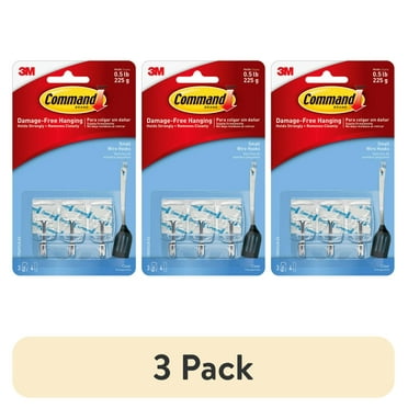 3M Command 17026 Adhesive Hooks Clips Hangs Xmas Fairy Lights 20Ct ...