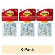 Command Clear Hooks, Medium, 6 Hooks, 12 Strips/Pack - Walmart.com