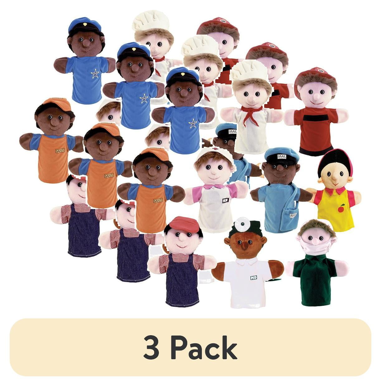 (3 pack) Community Helper Puppets, Set of 10 - Walmart.com