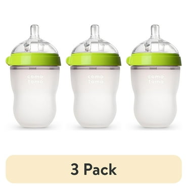 Comotomo Newborn Infant Essentials Baby Bottle Bundle, Natural, BPA ...