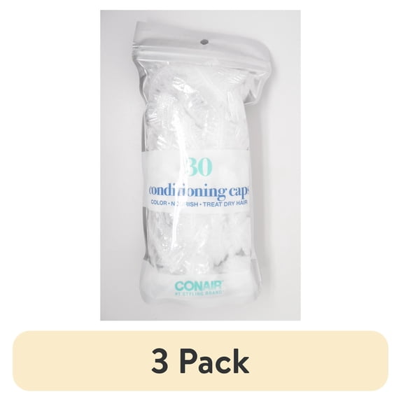 (3 pack) Conair Conditioning Shower Caps - 30 pcs - Cover & Nourish ...