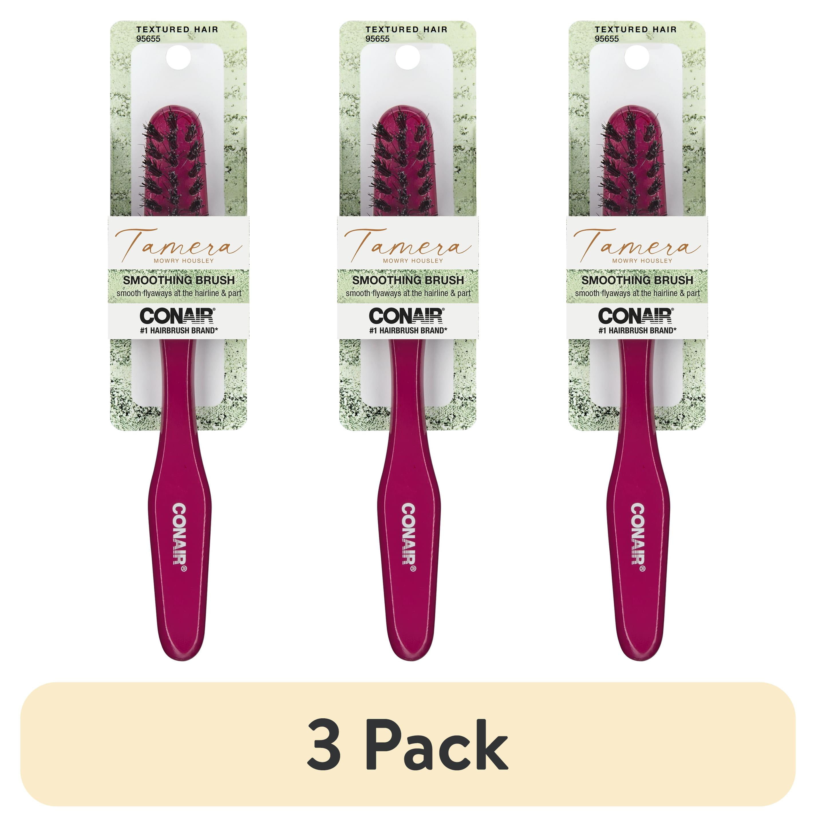 (3 pack) Conair x Tamera Mowry Housley Curl Definition Hair Brush, Pink ...