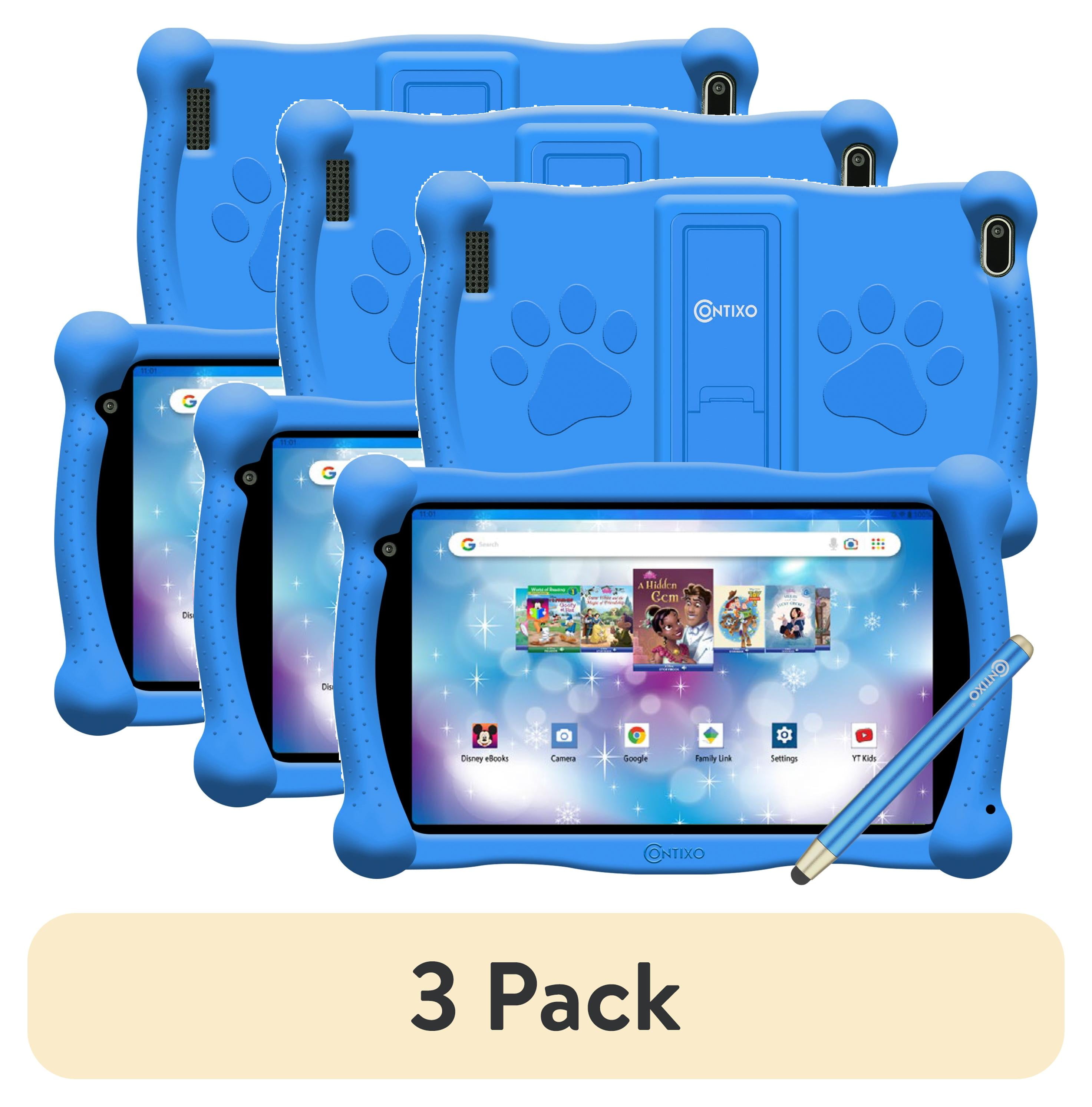 (3 pack) Contixo Kids Tablet, 7'' Tablet for Kids with 50 Free Disney ...