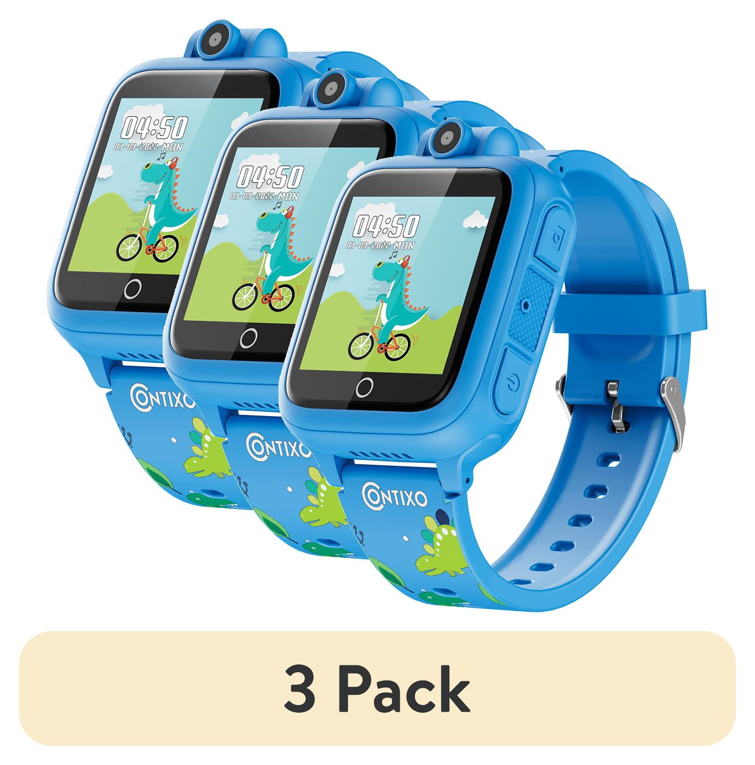 (3 pack) Contixo Kids Smart Watch, Educational Games, Camera, Music ...