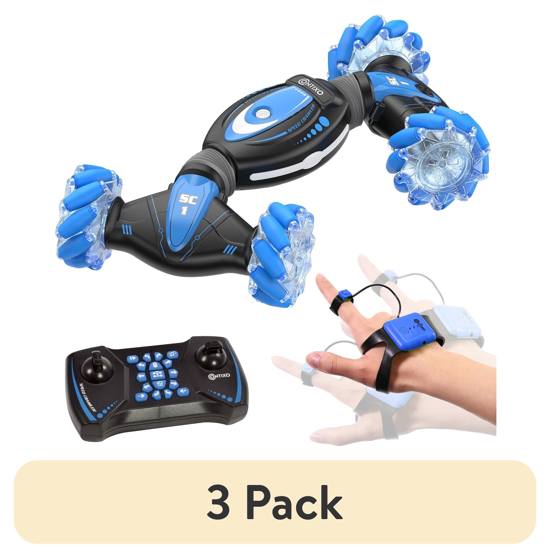 (3 pack) Contixo SC1 Remote Control Cars, Gesture Sensing Stunt Racer ...