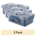 (3 pack) Cook with Color 3-Compartment Snack Box with Removable Ice ...