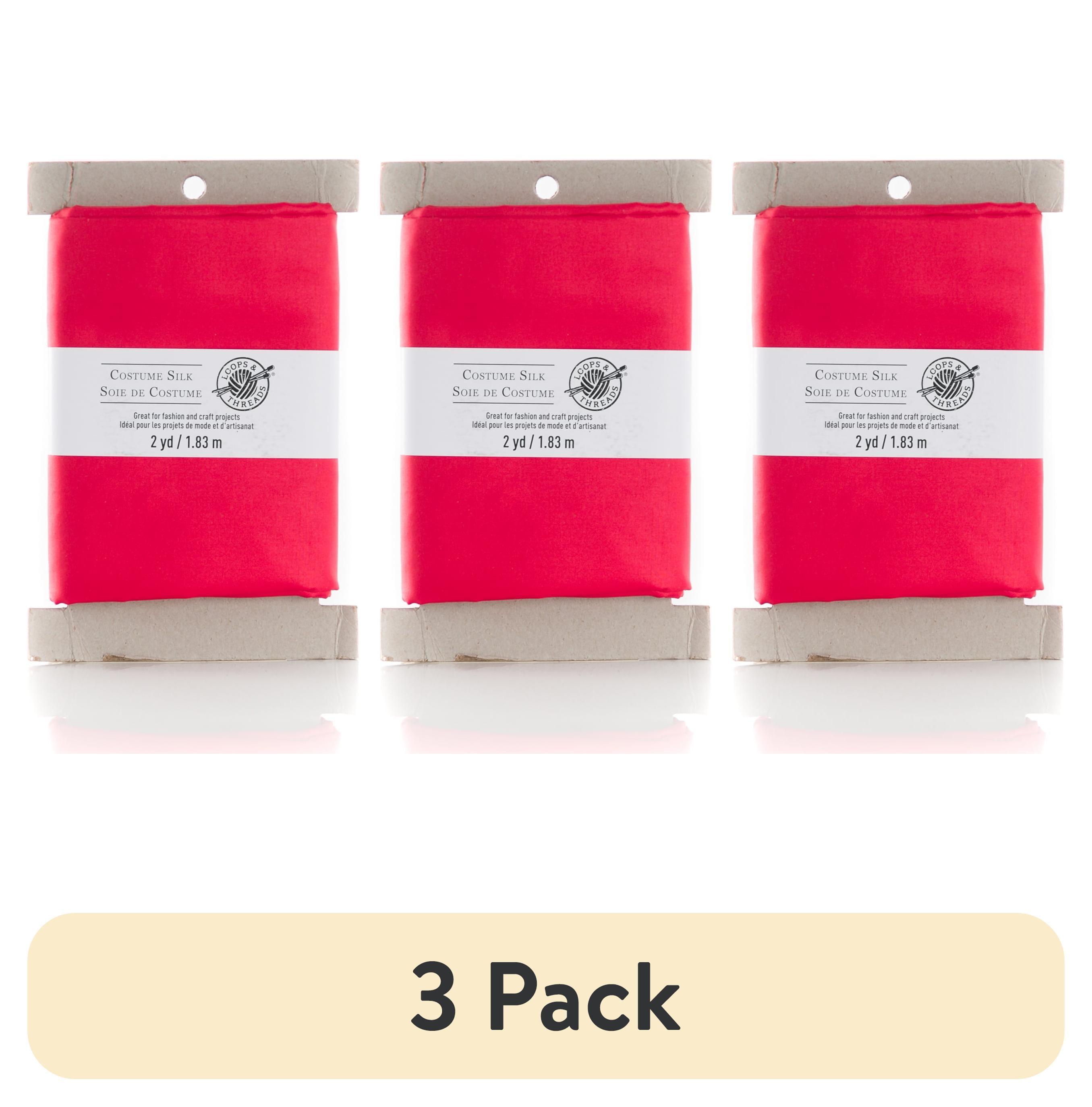 (3 pack) Costume Silk Fabric Bundle by Loops & Threads - Walmart.com