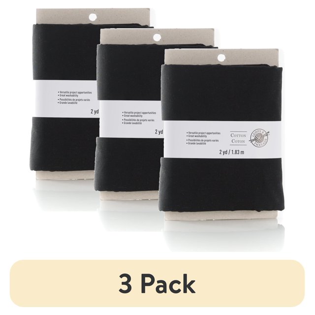 (3 pack) Cotton Fabric Bundle by Loops & Threads - Walmart Business ...