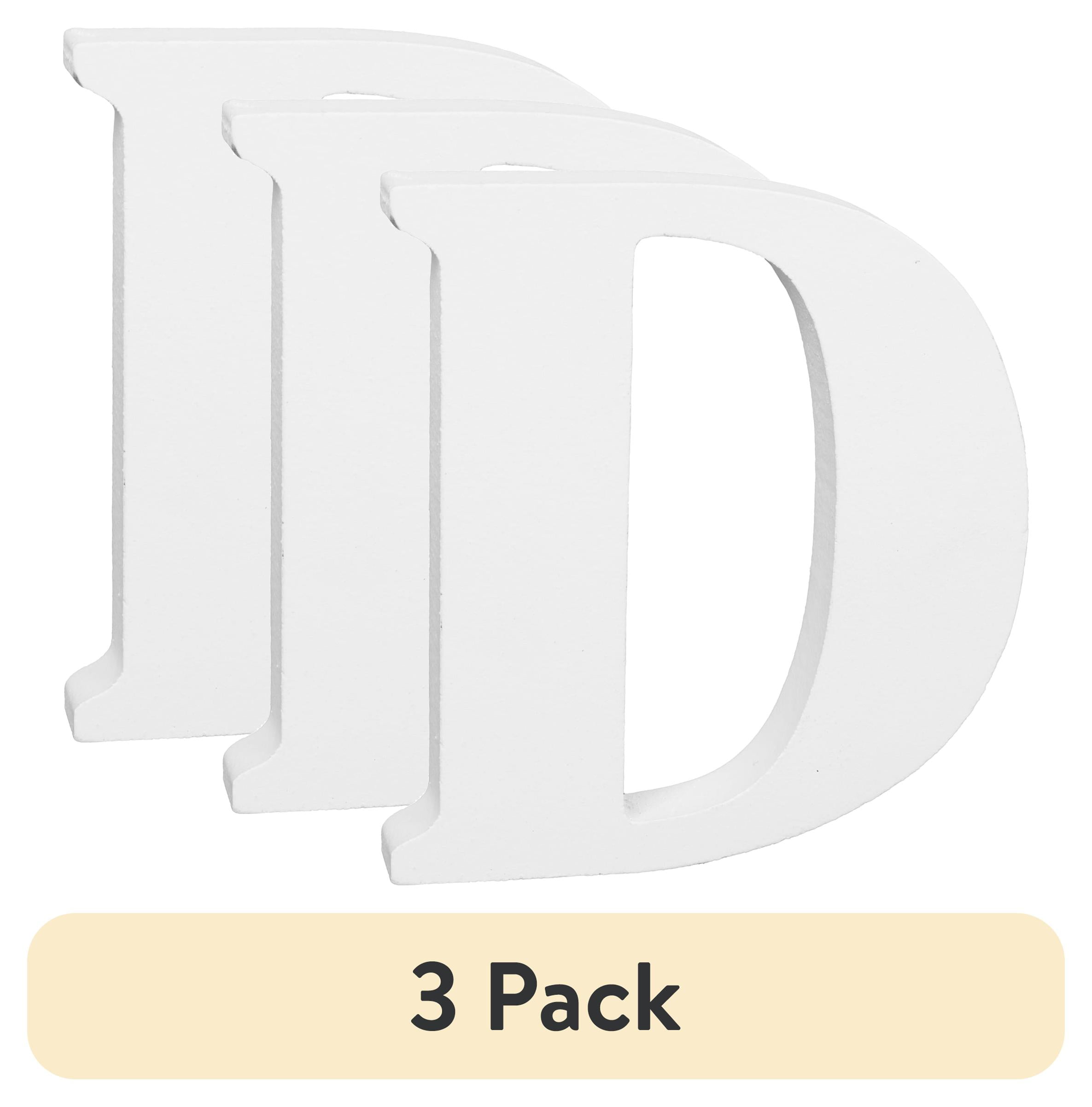 (3 pack) Cousin DIY 3" White Wood Letter "D" - Walmart.com