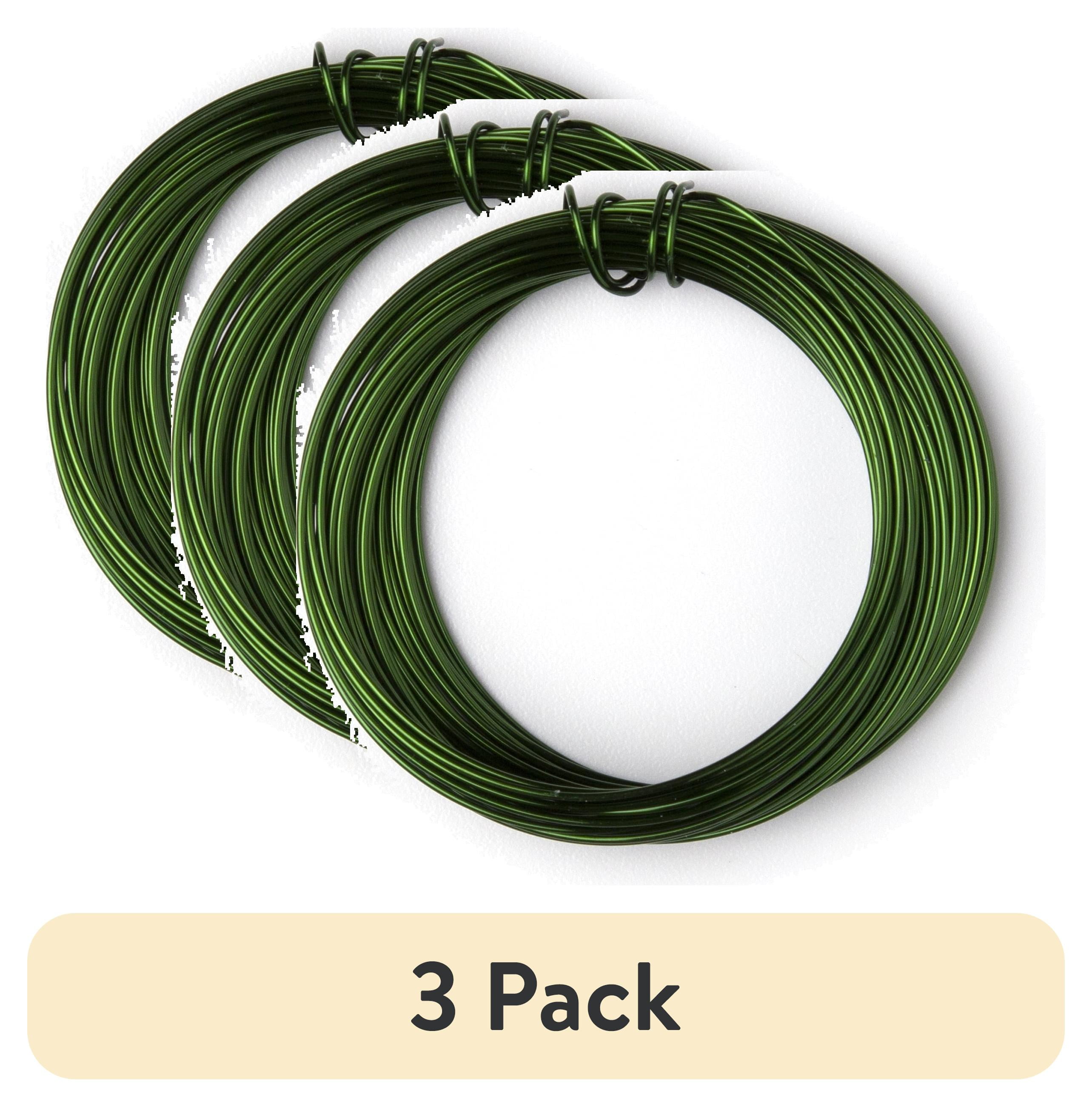 (3 pack) Cousin DIY Coated Copper Wire, Green Finish, 20 Gauge, 24 ft ...