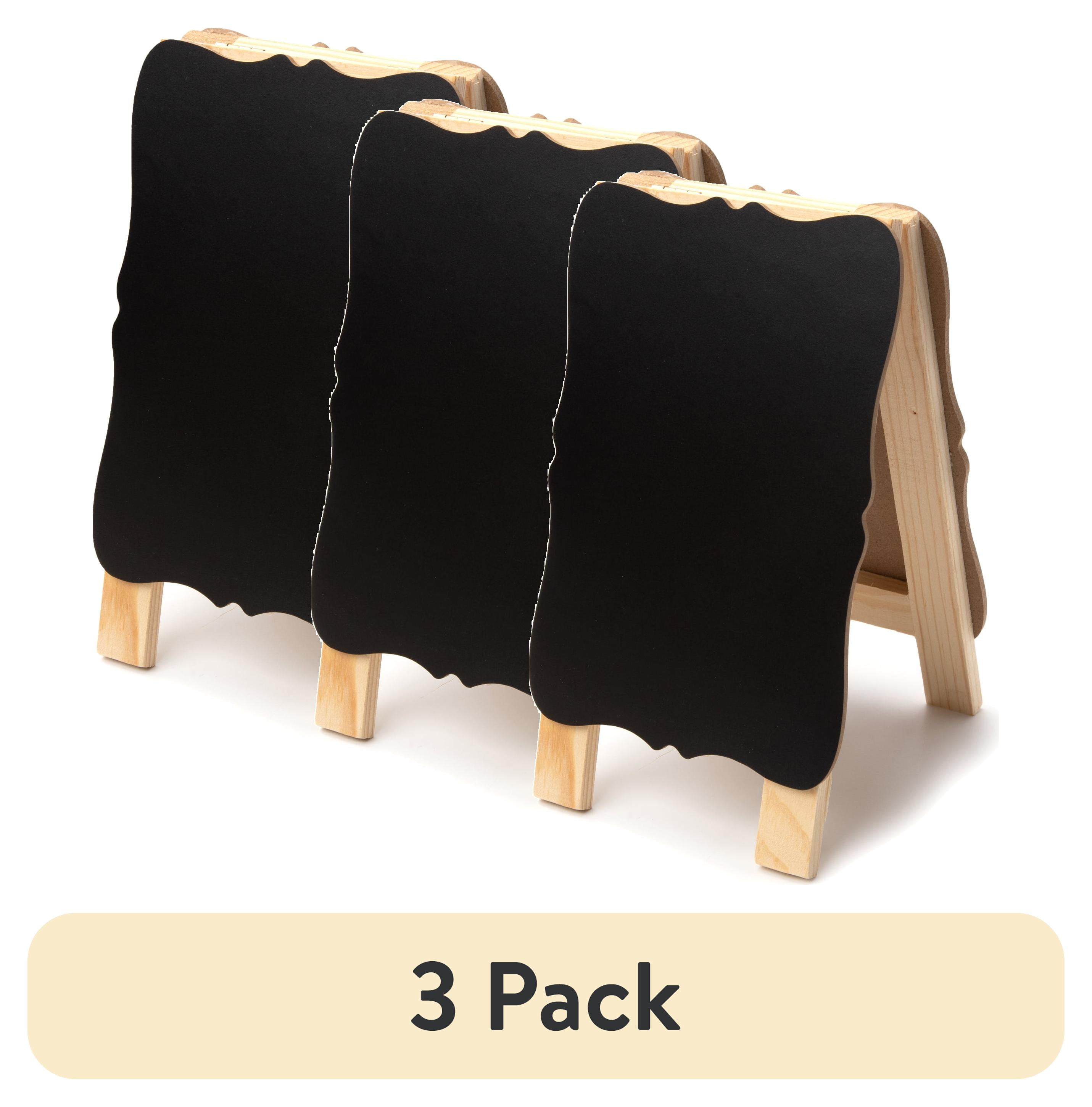 (3 pack) Cousin DIY Medium Folding Chalkboard & Dry Erase with Wood ...