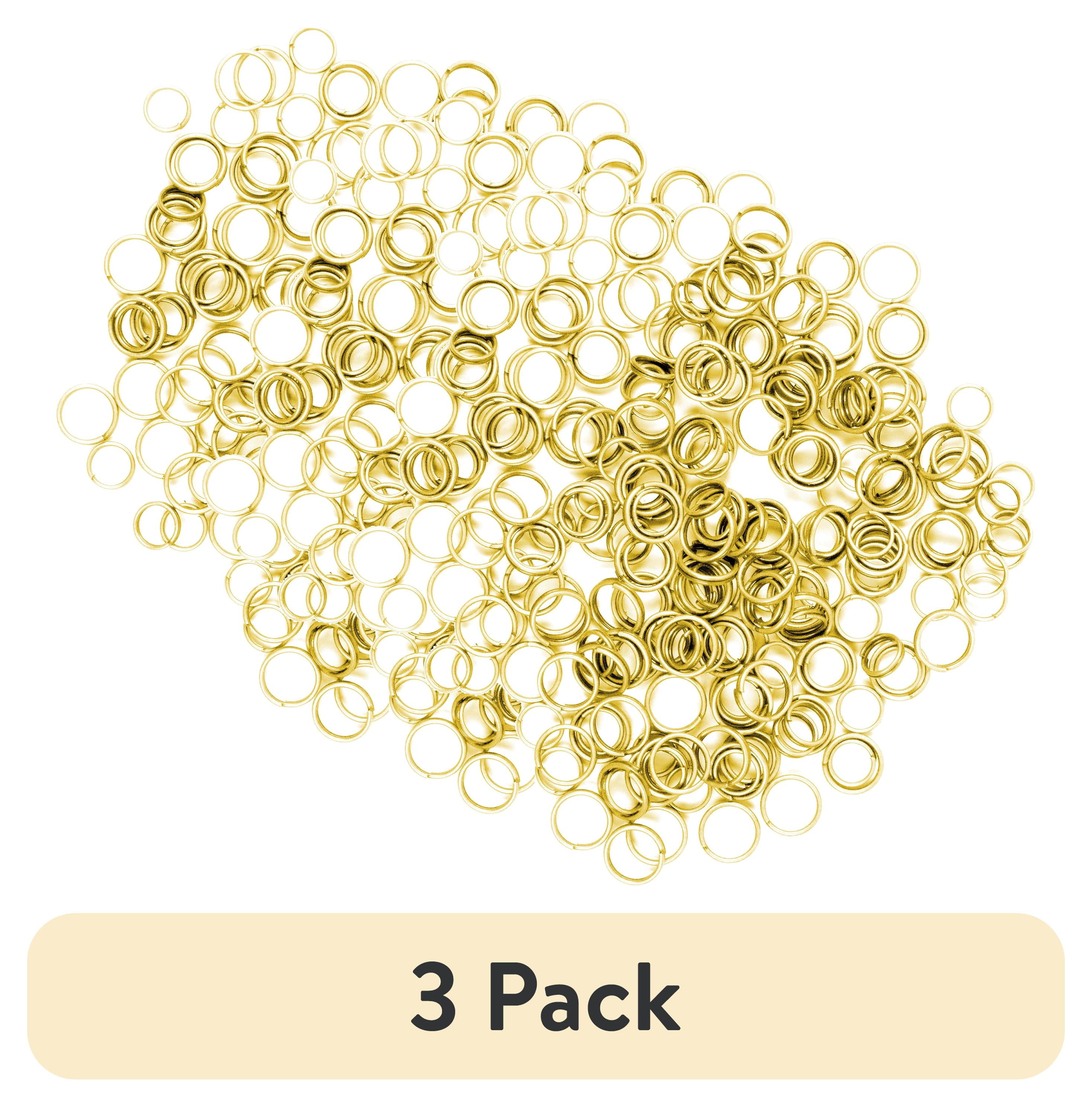 (3 pack) Cousin DIY Metal Split Ring Assortment, 4mm, 6mm, and 8mm, 240 ...