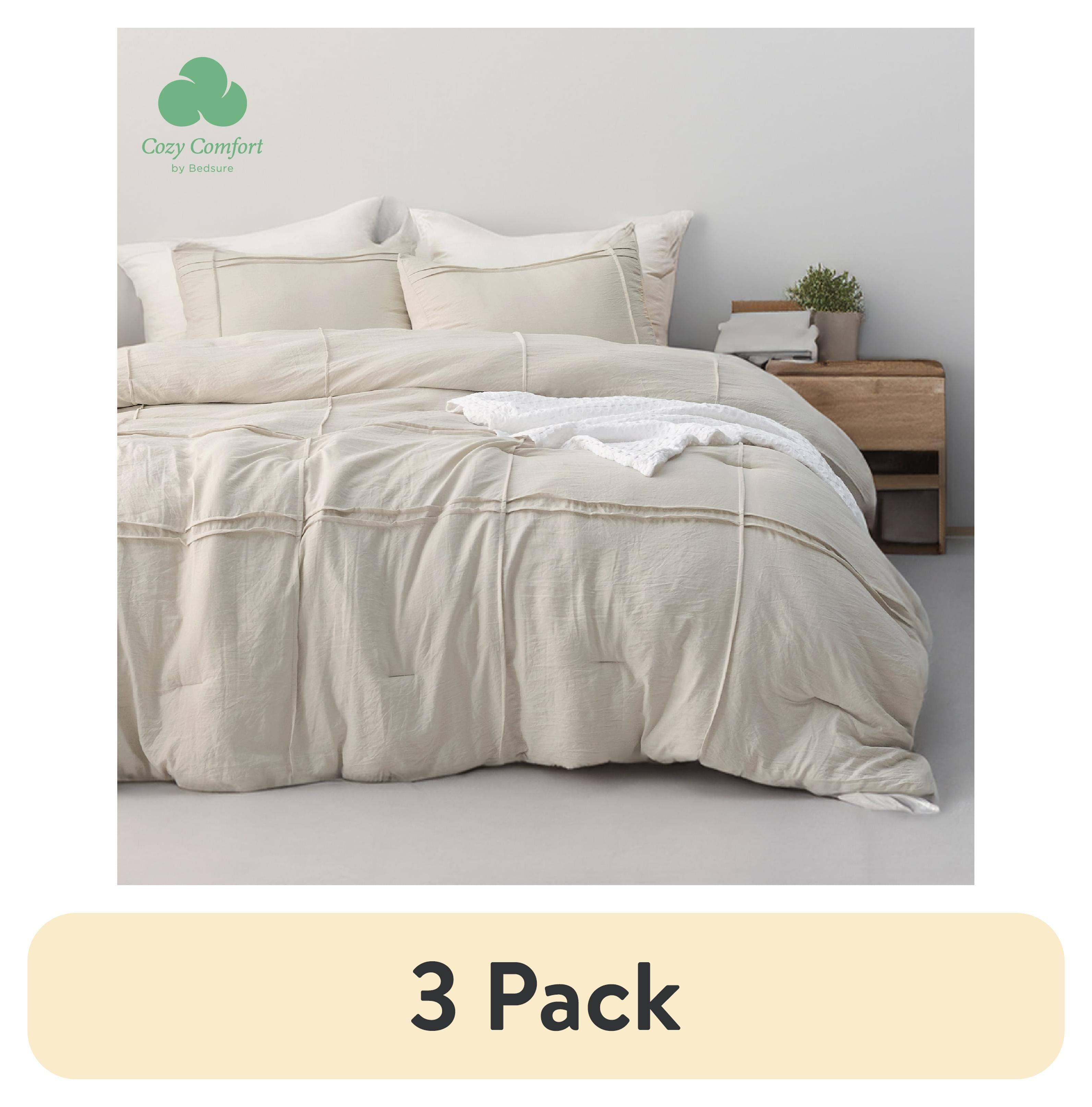(3 pack) Cozy Comfort King Comforter Set with Sheet - 4 Pieces Soft ...