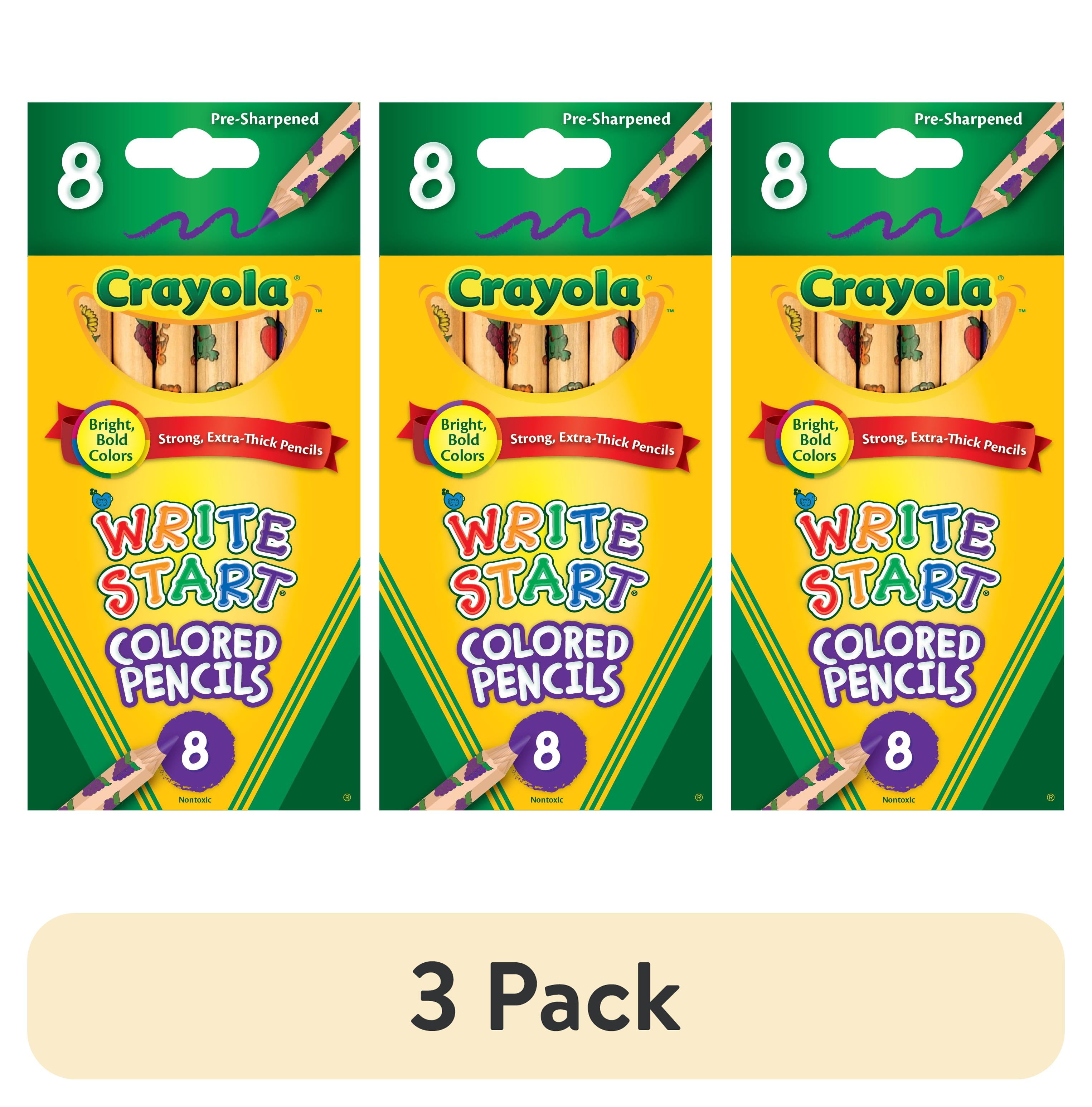 (3 pack) Crayola Write Start Extra Thick Colored Pencils, 8 Ct ...
