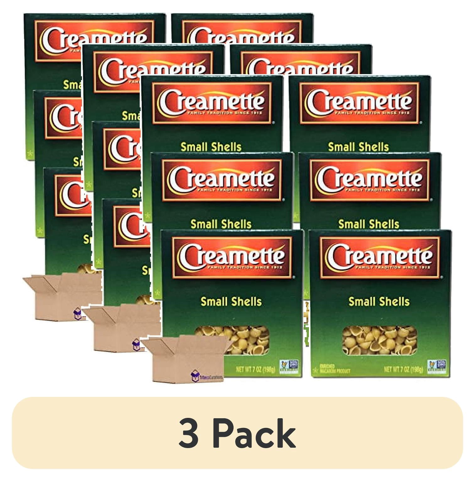 (3 pack) Creamette Small Shells Macaroni, 7 Ounce, 6 Packs - Walmart.com