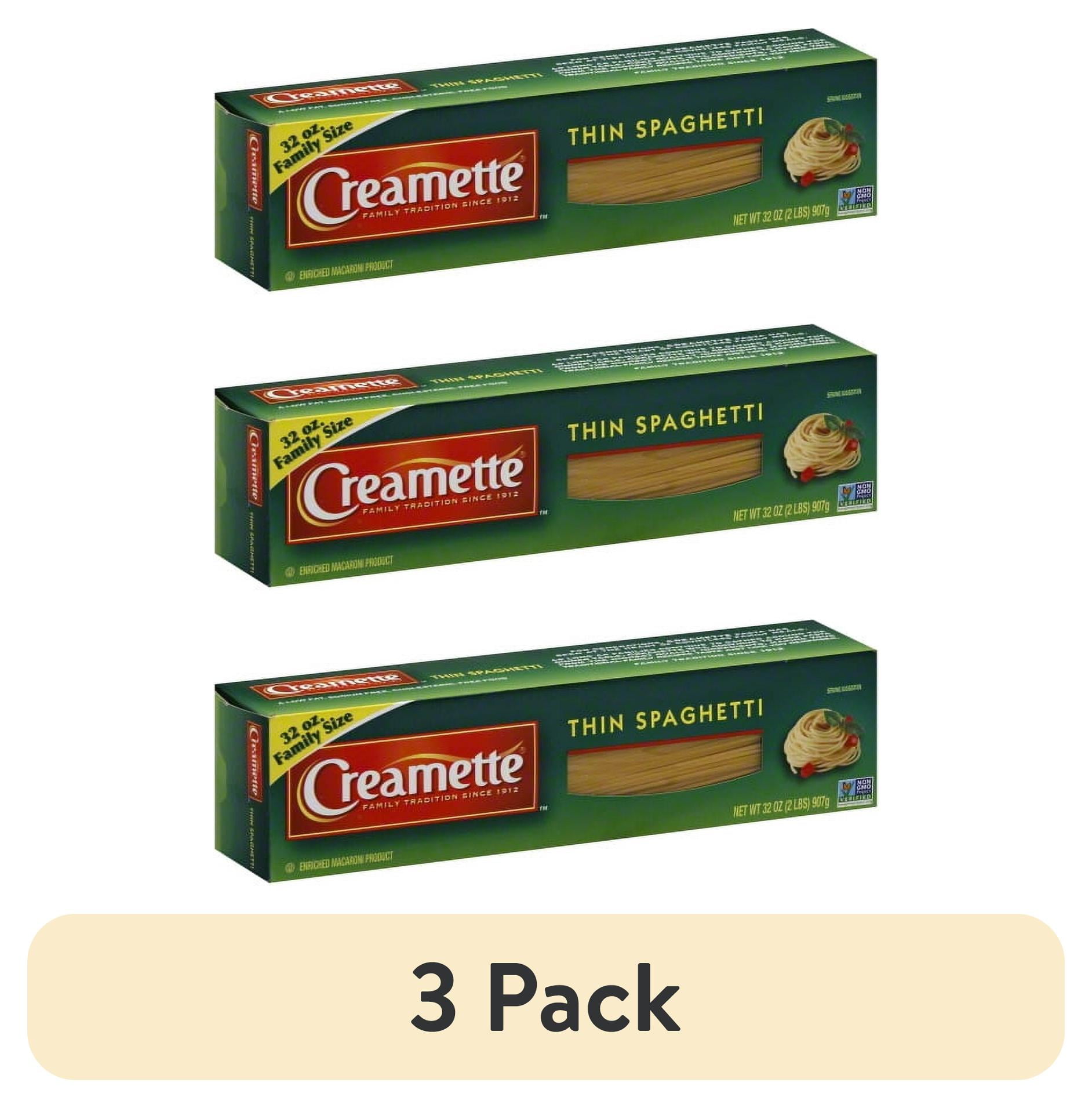 (3 pack) Creamette Thin Spaghetti, 32-Ounce Box - Walmart.com
