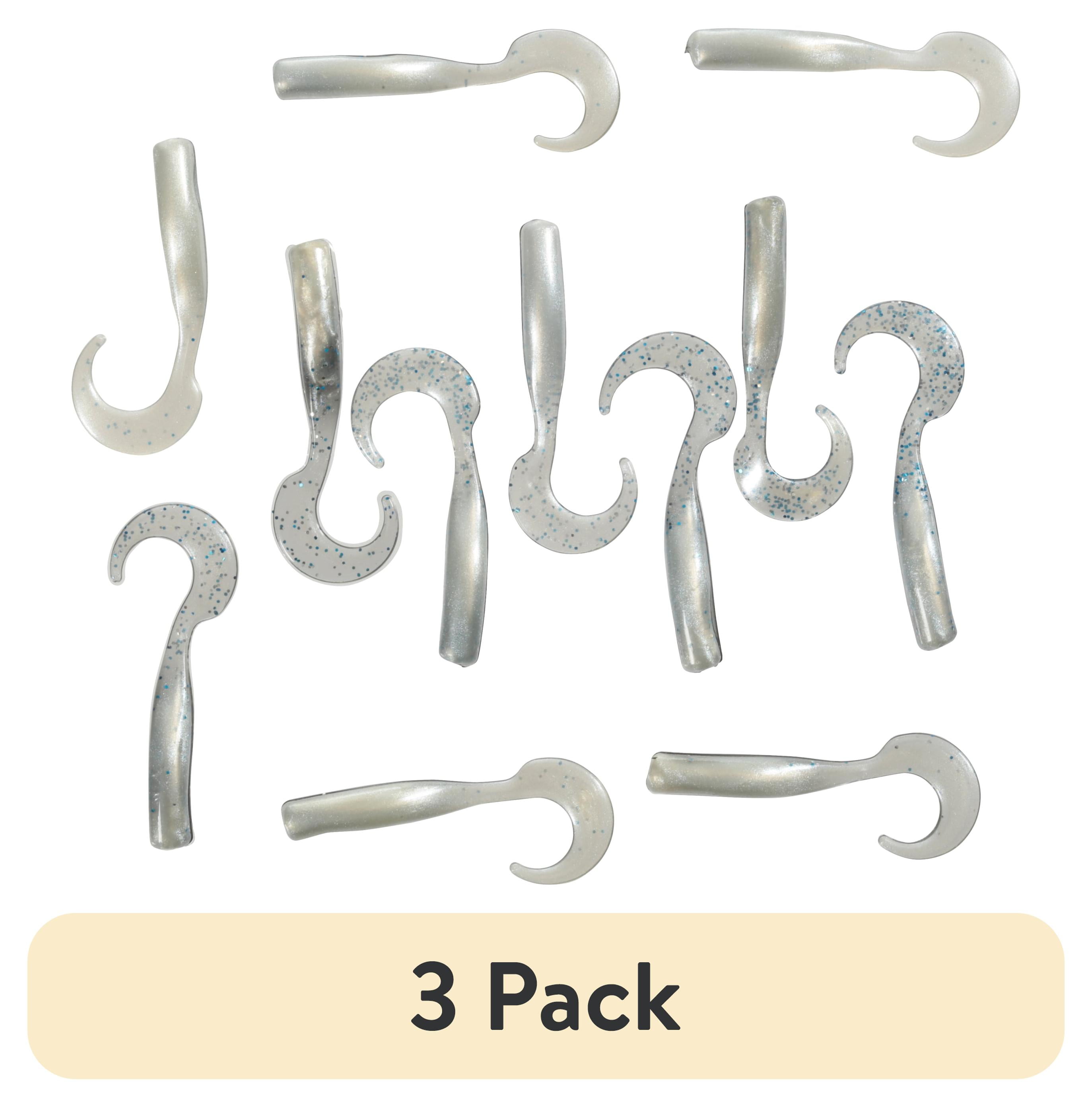 (3 pack) Creme 2" Curl Tail Shad Fishing Lures, Blue Thunder 12 Pack ...