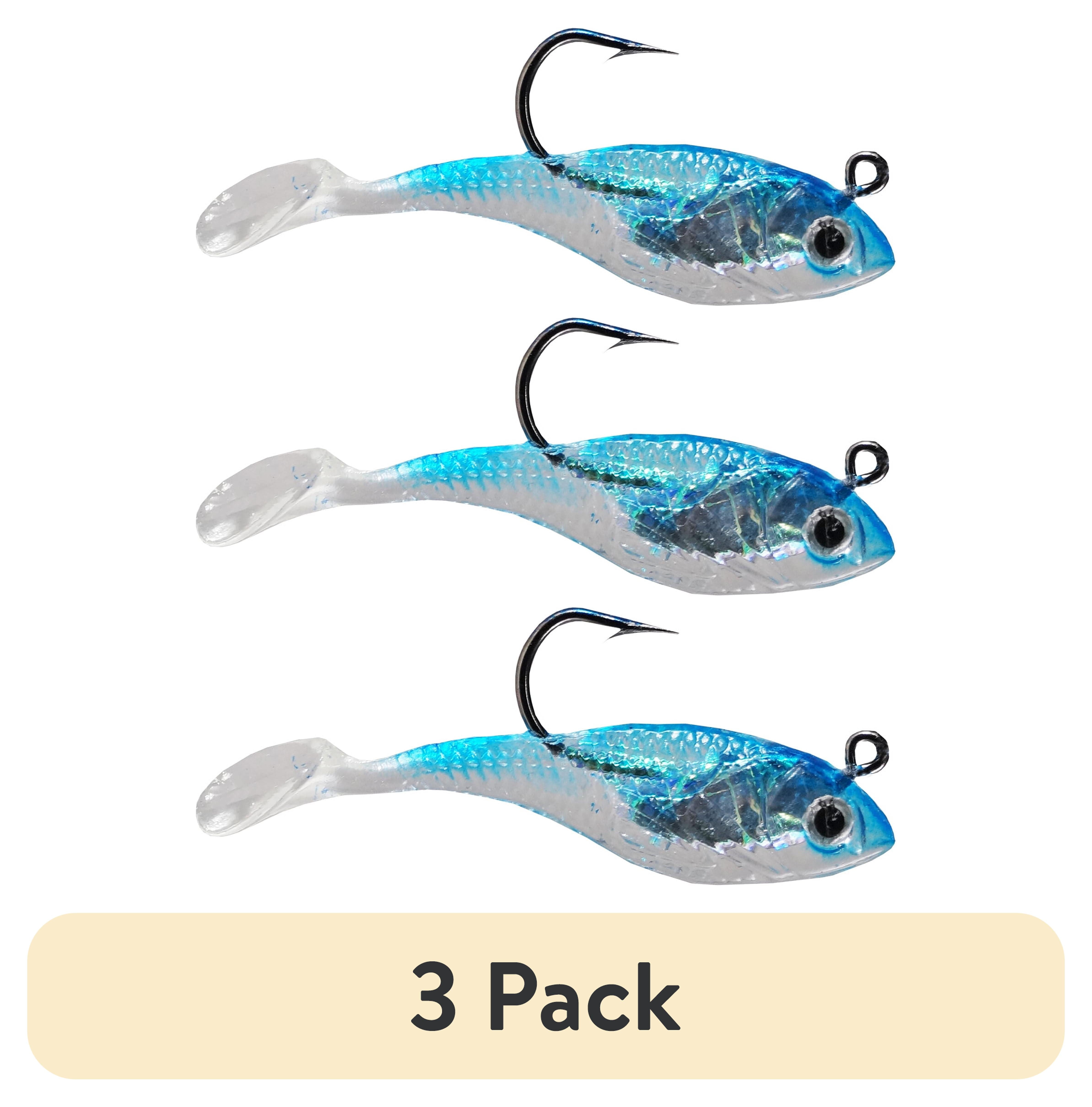 (3 pack) Creme 2" Spoiler Shad Swim Bait Lure, Blue Back - Walmart.com