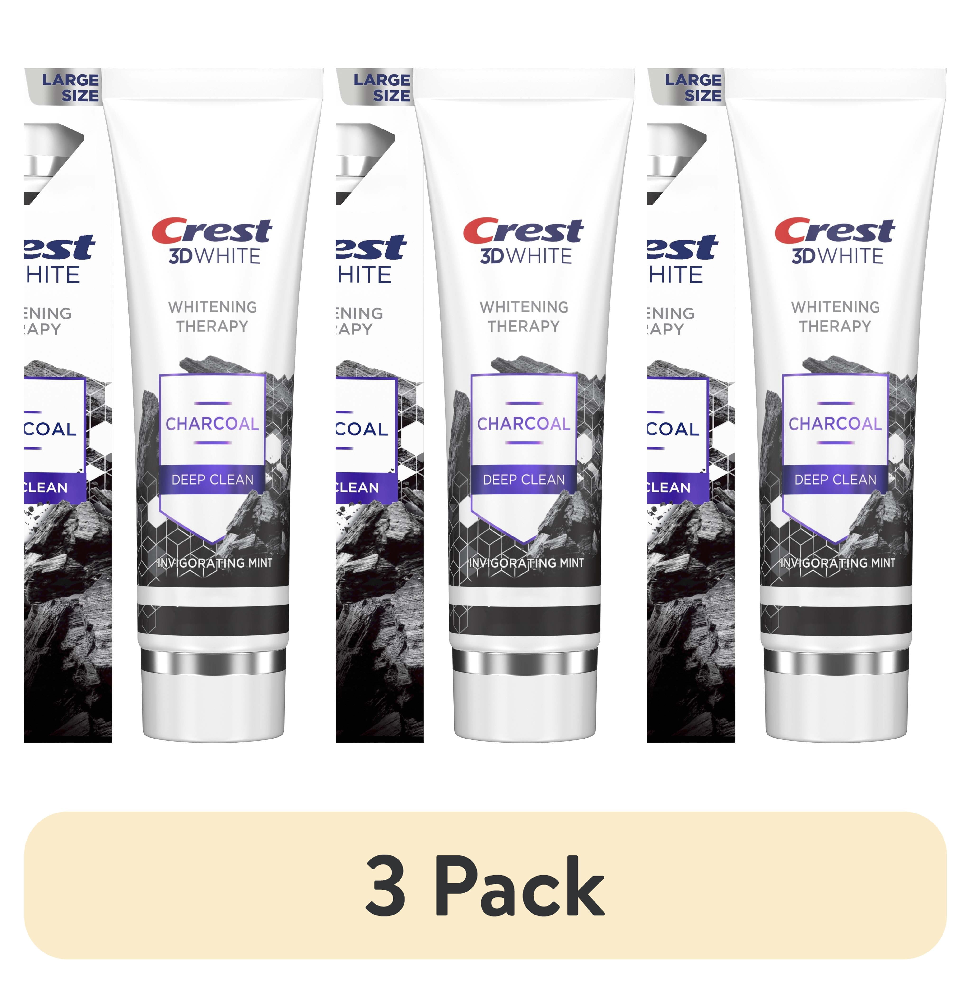 (3 pack) 3D White Whitening Therapy Charcoal Deep Clean Invigorating ...