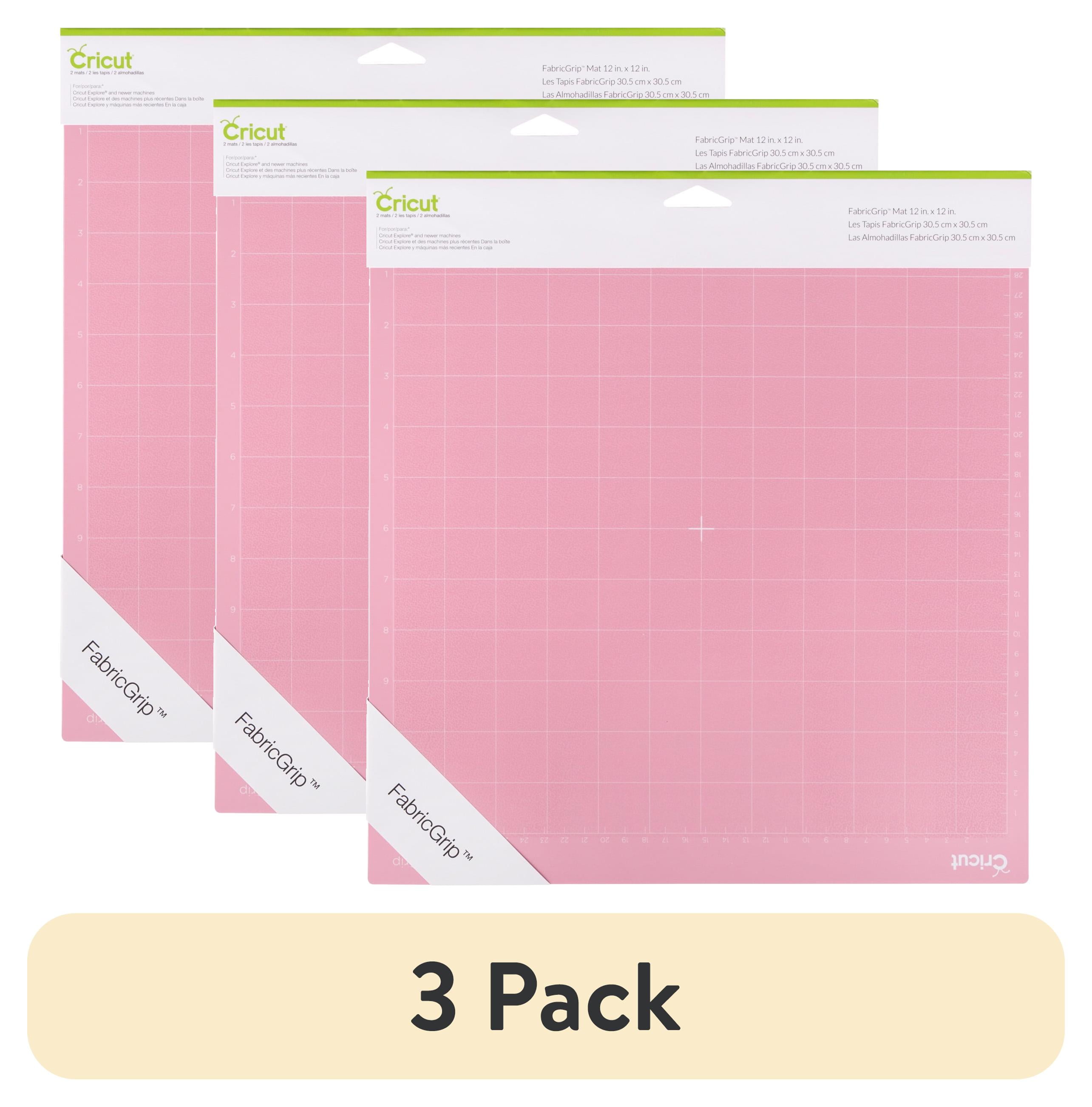 (3 pack) Cricut® FabricGrip Adhesive Cutting Machine Mat, 12 in x 12 in ...