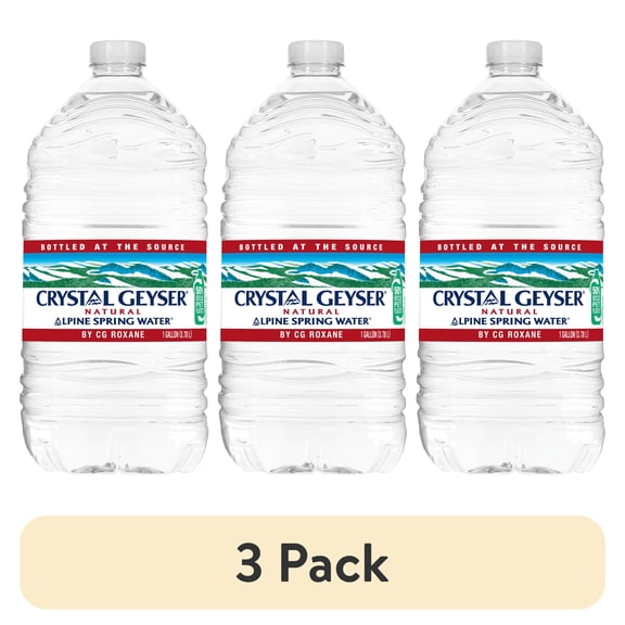 Crystal Geyser Authentic Natural Alpine Spring Water, Bottled at Source ...