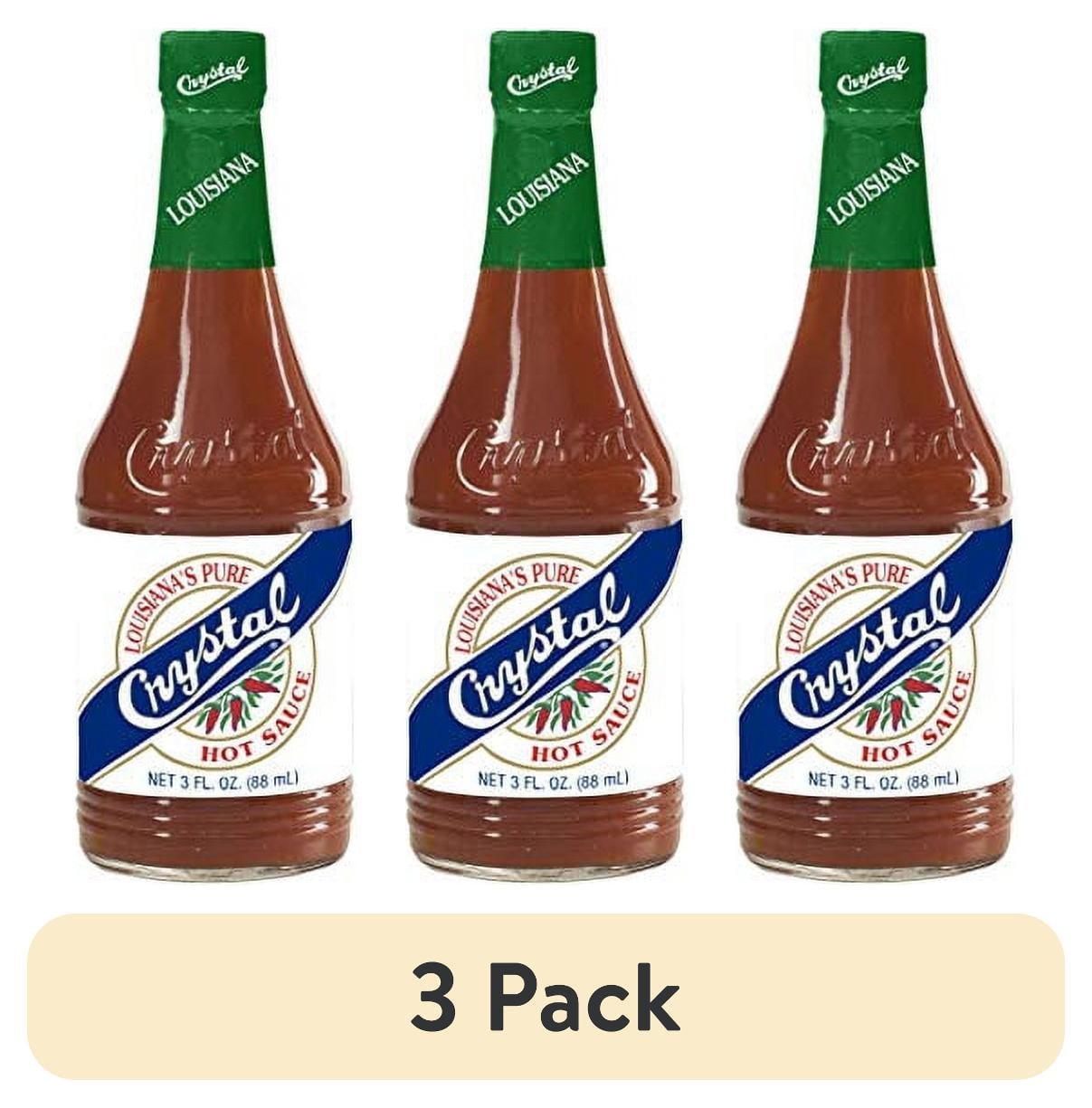 (3 pack) Crystal Hot Sauce, 3 oz Bottle, Multipack (12) - Walmart.com