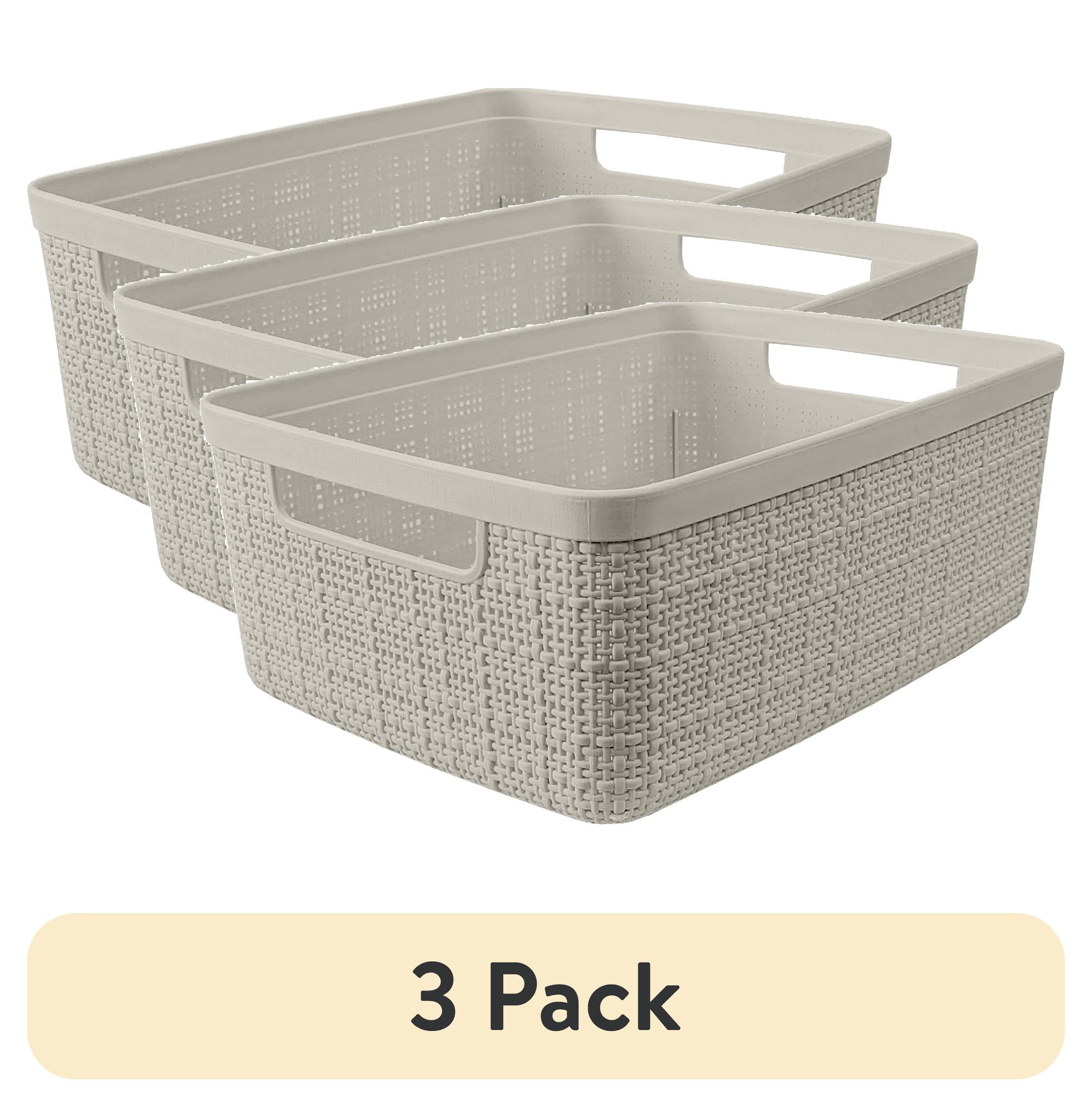 Curver Jute Small Beige Storage Basket - Versatile - Walmart.com