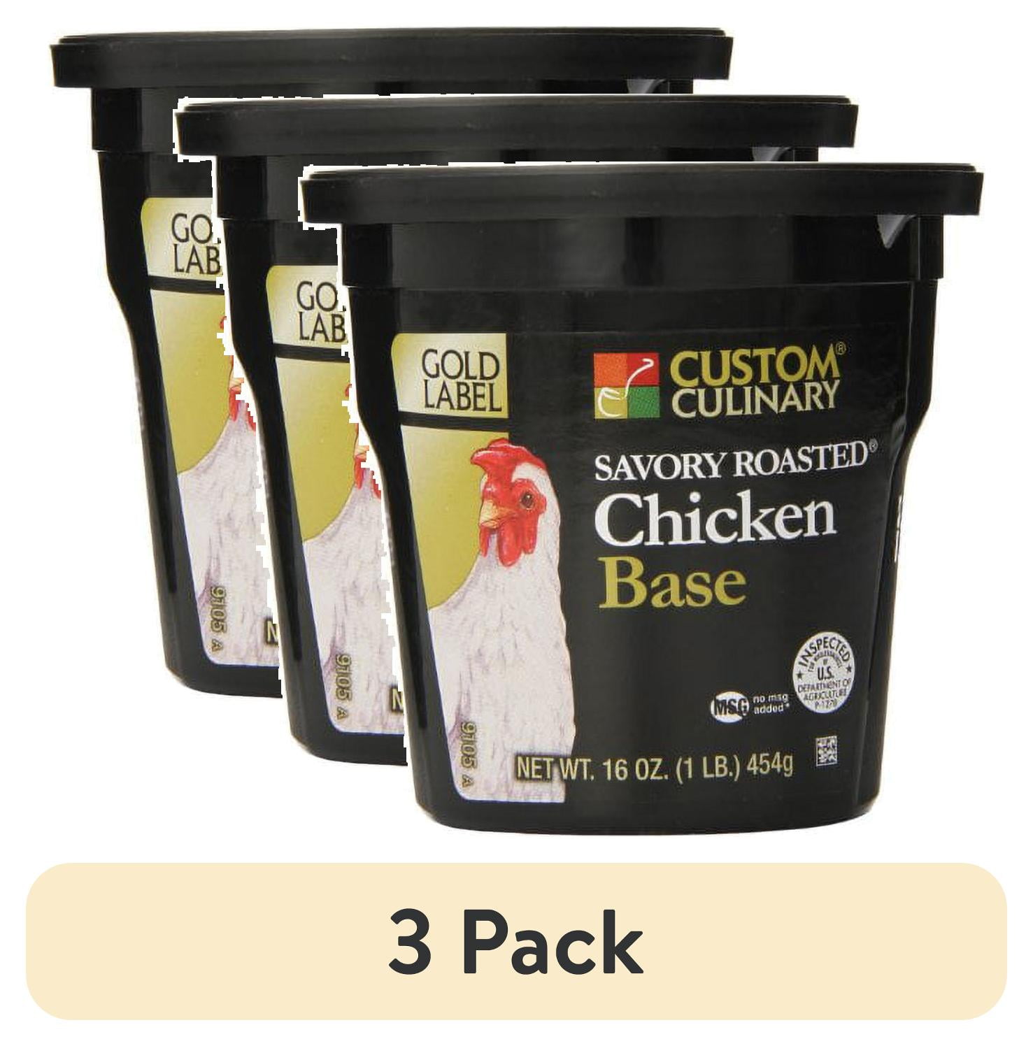 Custom Culinary Gold Label Roasted Chicken Base, 3x1 lb - Walmart ...