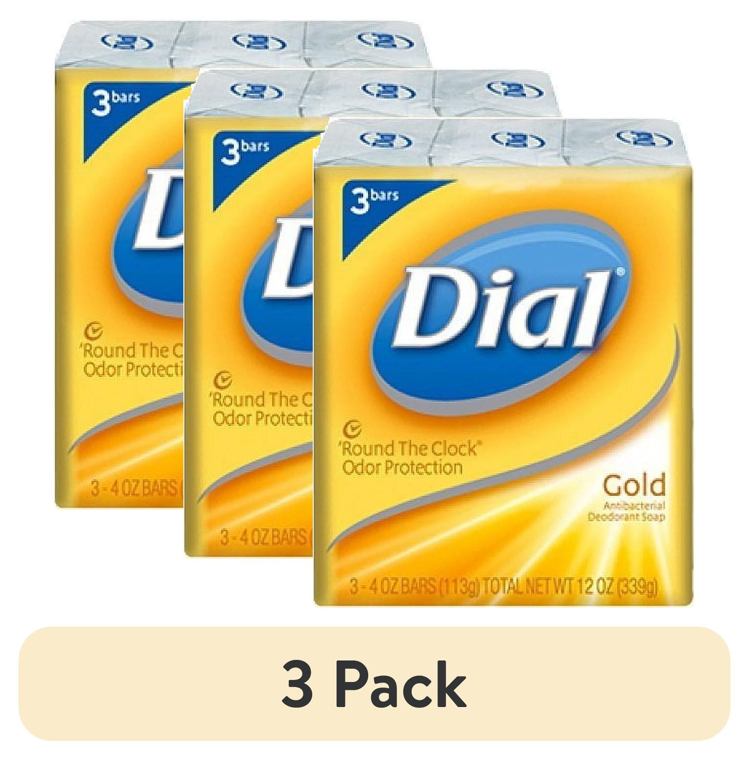 (3 pack) DIAL SOAP BATH GOLD 3X4OZ - Walmart.com