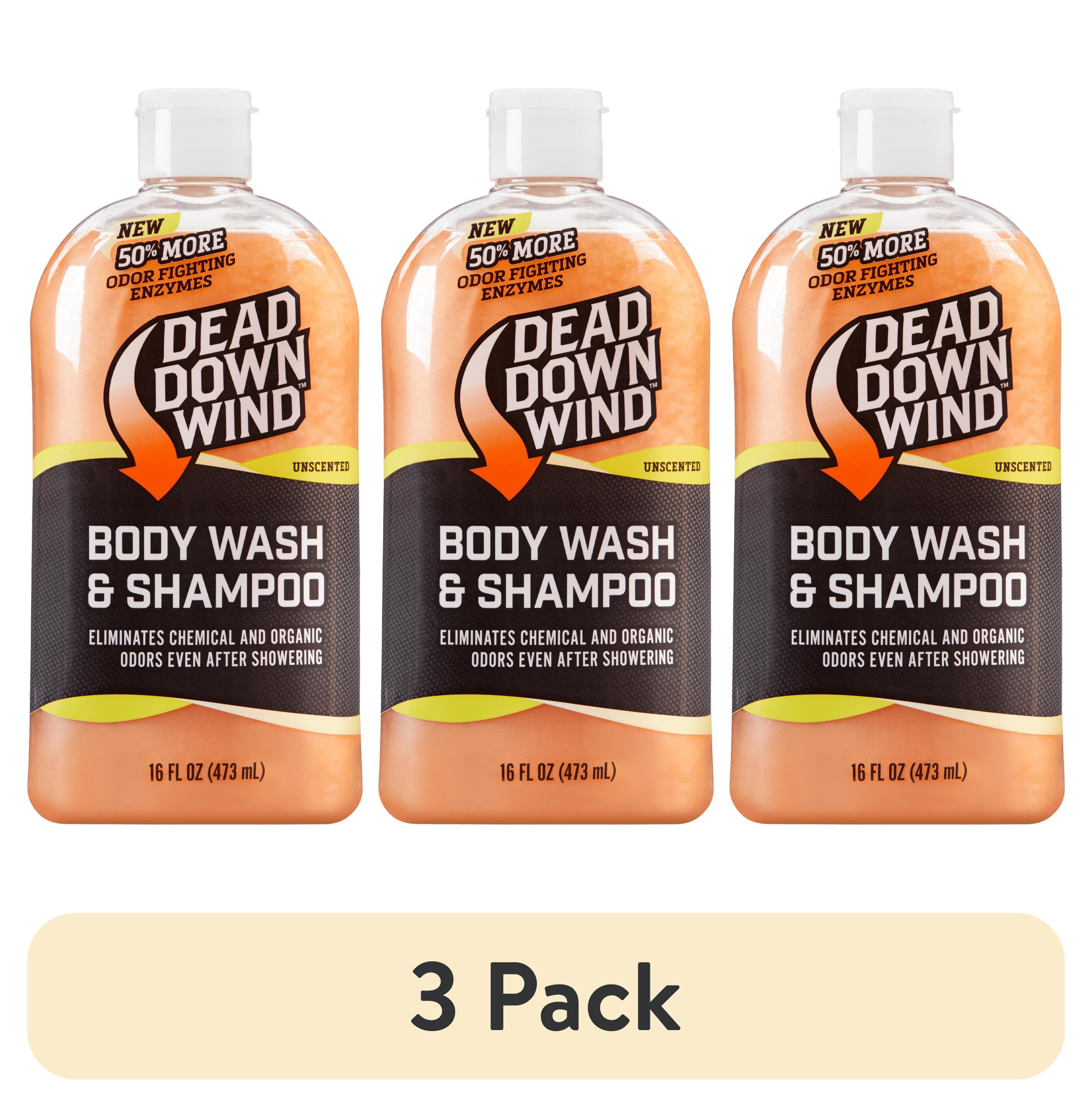 (3 pack) Dead Down Wind Pearlized Body Wash and Shampoo - 16 Fluid ...
