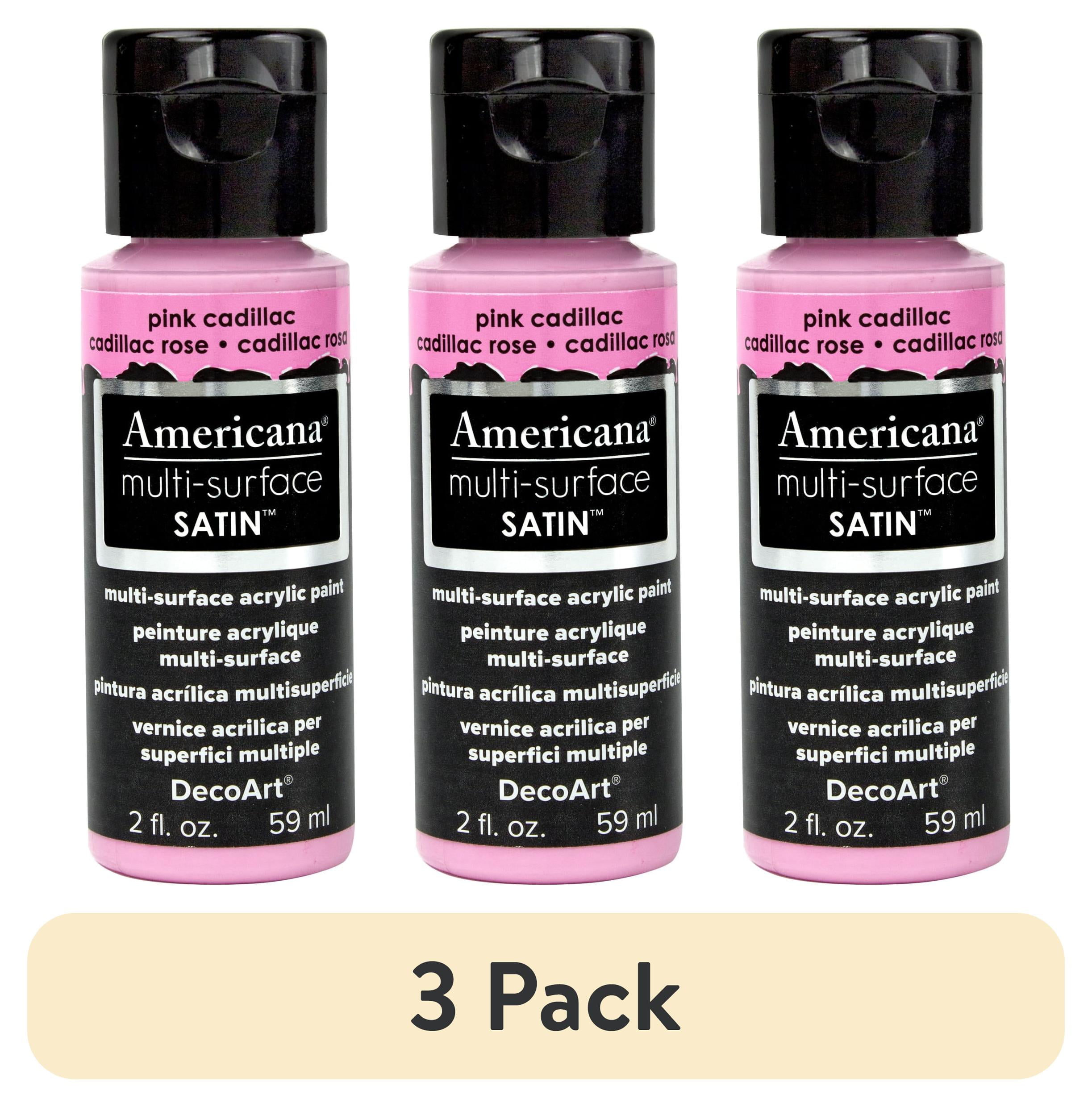 (3 pack) DecoArt a Multi-Surface Acrylic Color, 2 oz., Pink Cadillac ...