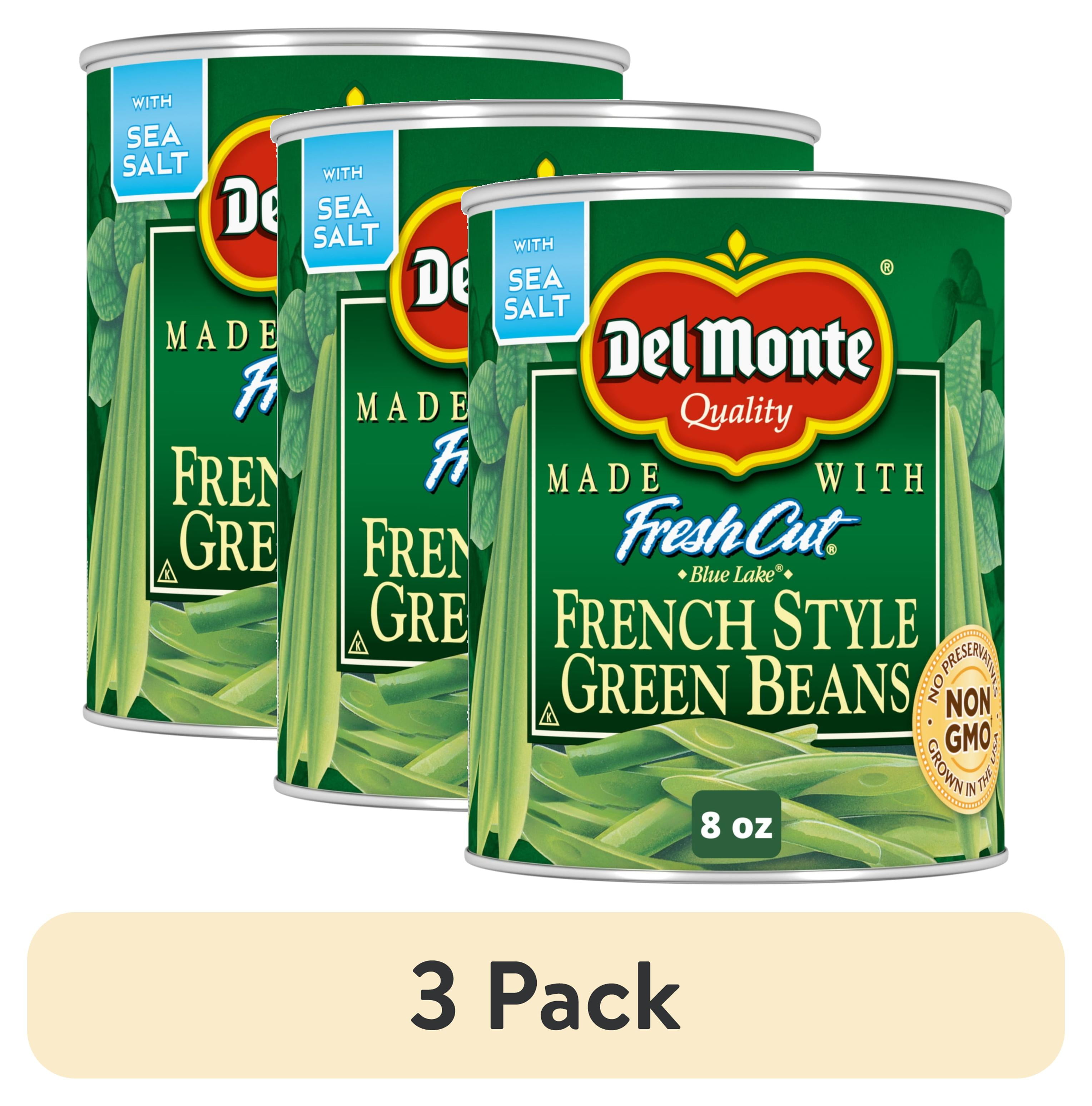 (3 pack) Del Monte Blue Lake French Style Green Beans, Canned ...