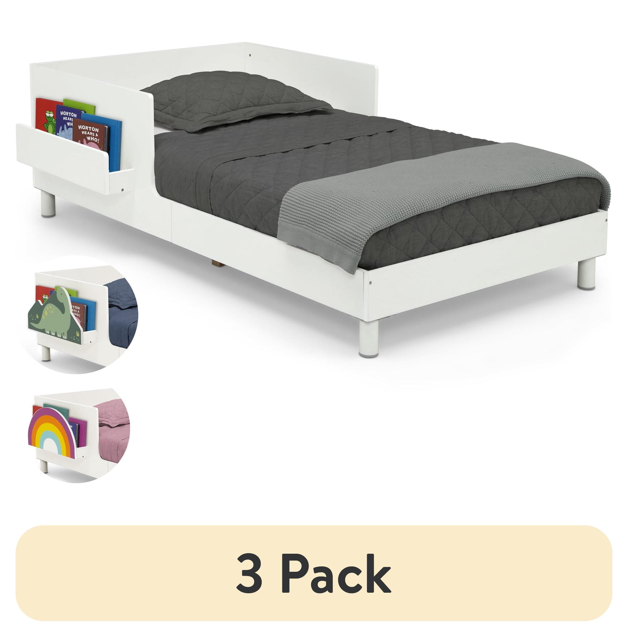 (3 pack) Delta Children Sleep N Store Toddler Bed with Interchangeable ...