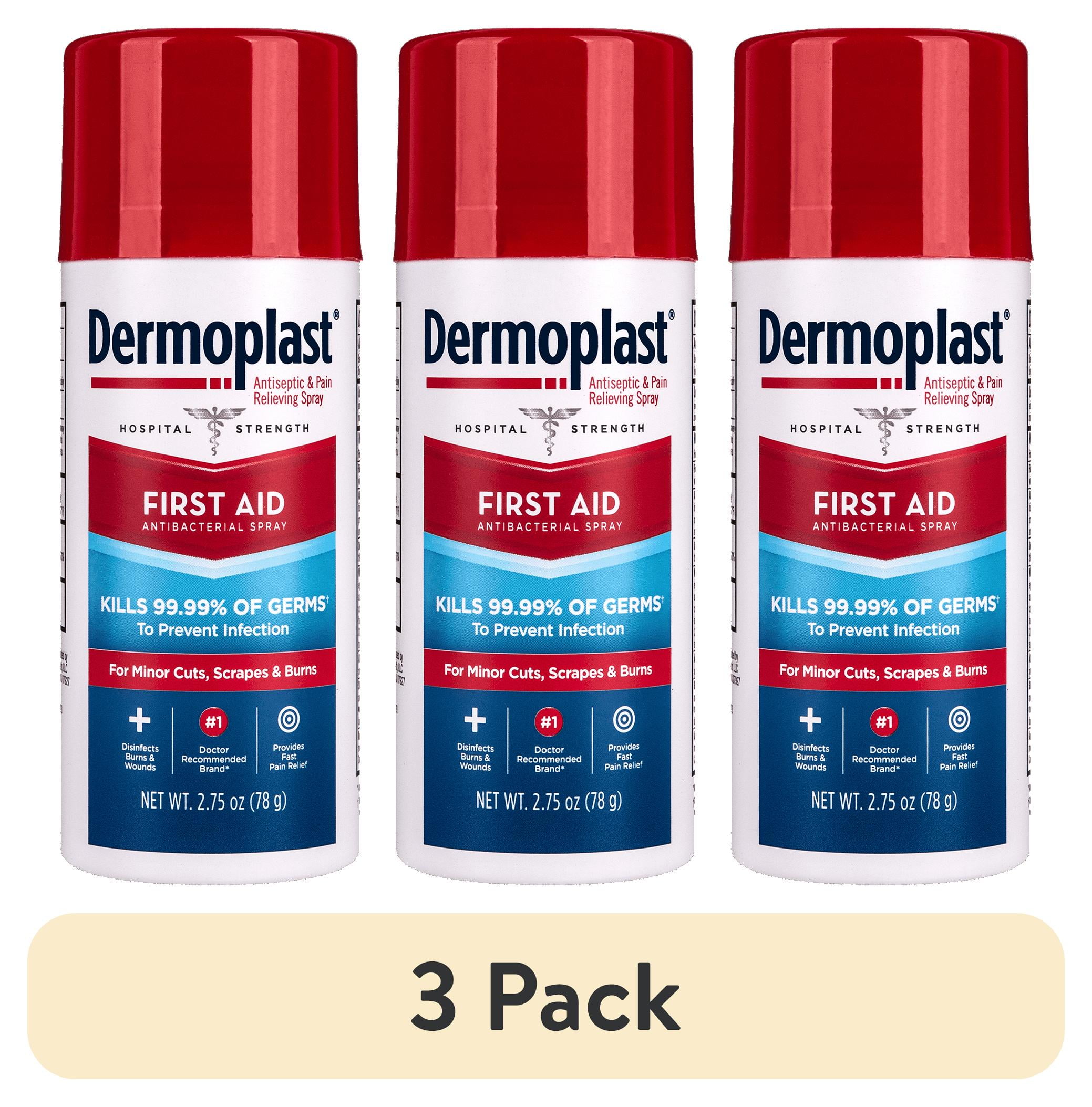 (3 pack) Dermoplast First Aid Spray, Antiseptic & Analgesic Spray for ...