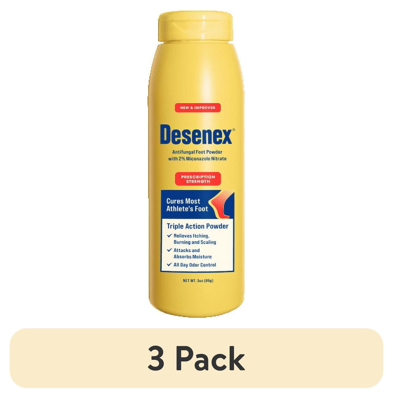 (3 pack) Desenex Antifungal Powder 3 oz - Walmart.com