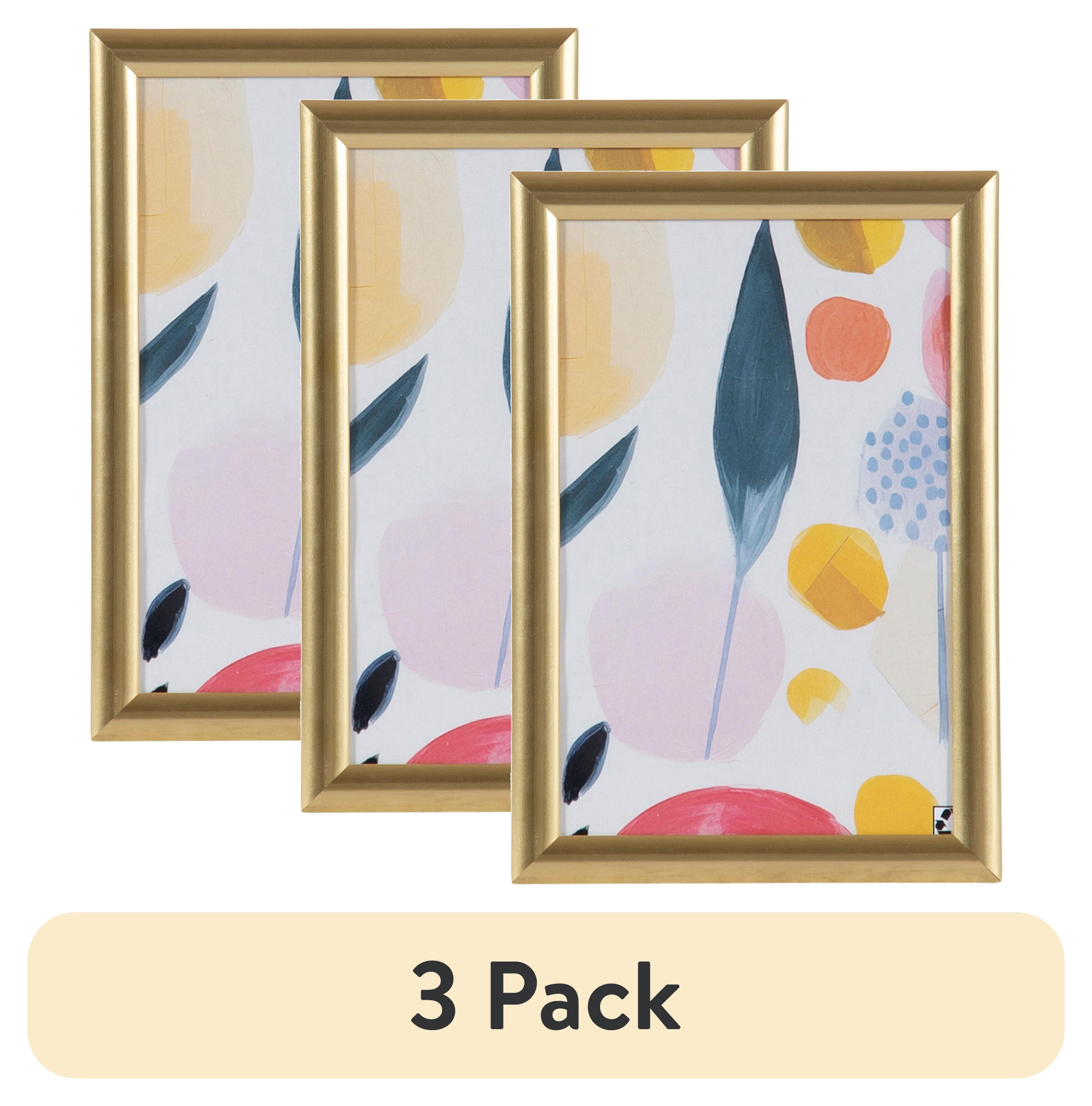 DesignOvation 4x6 Linear Gold Tabletop Picture Frame - Walmart.com