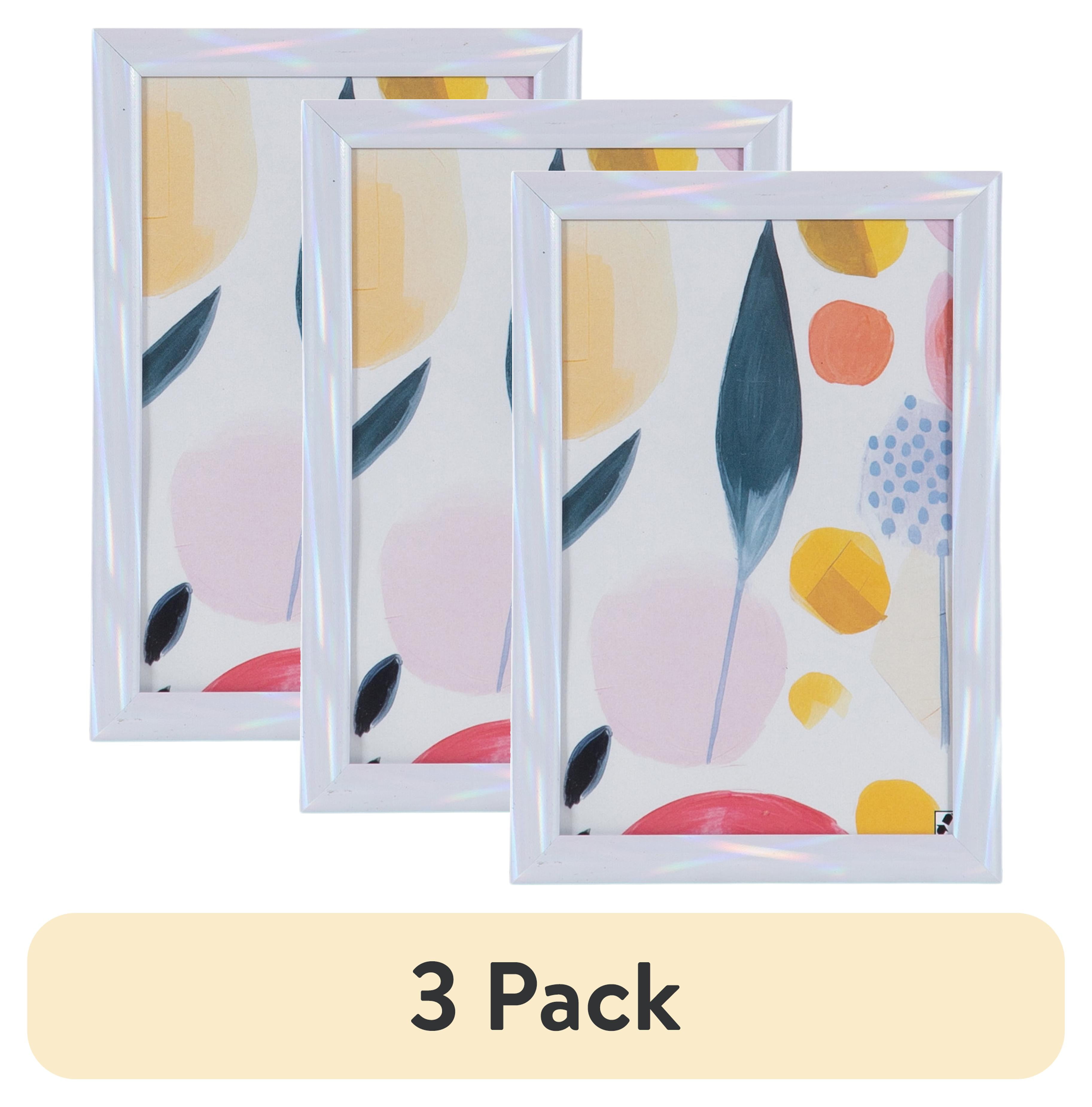 (3 pack) DesignOvation 4x6 Linear Iridescent Decorative Tabletop ...