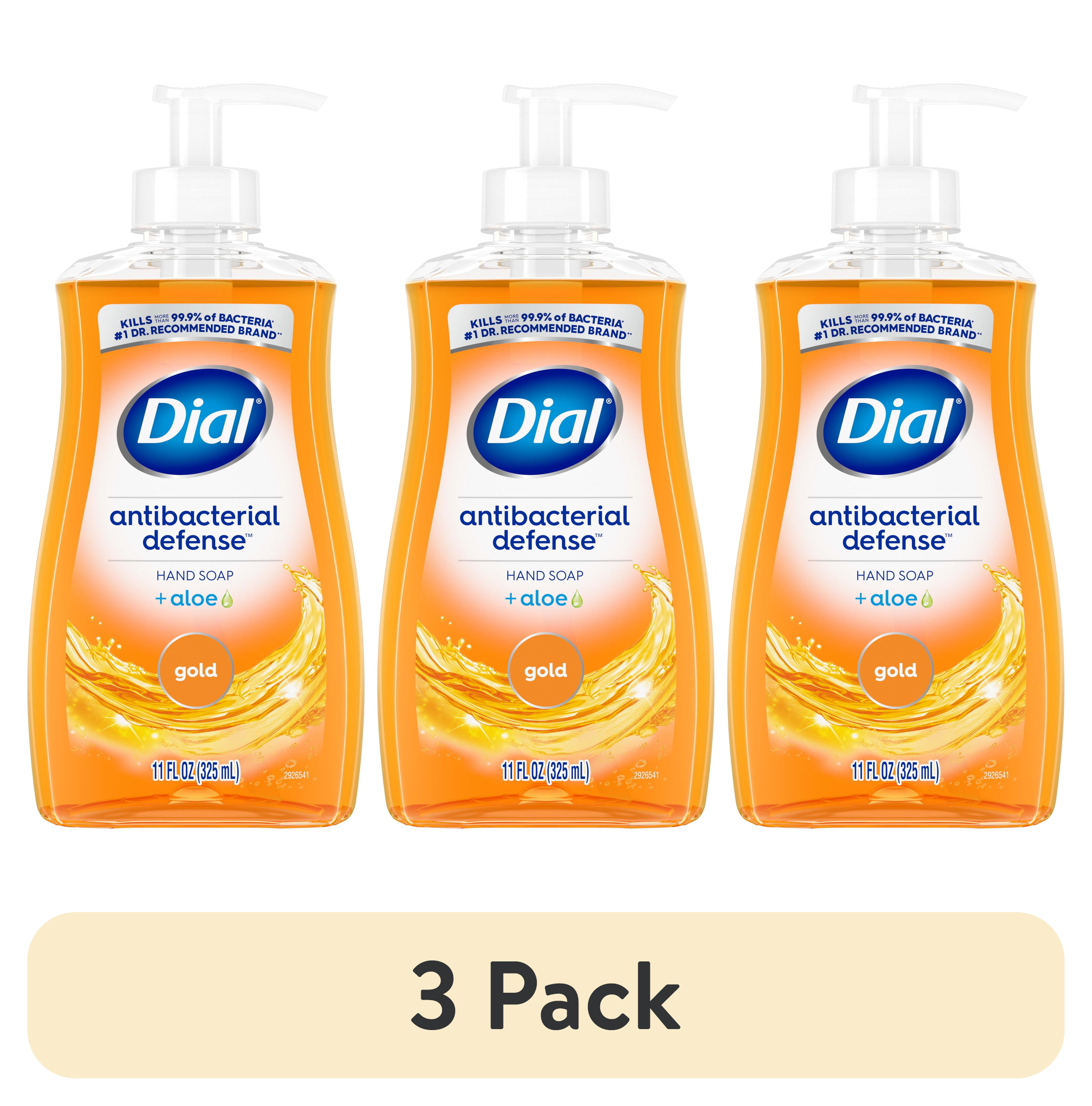 (3 pack) Dial Antibacterial Liquid Hand Soap, Gold, 11 fl oz - Walmart.com