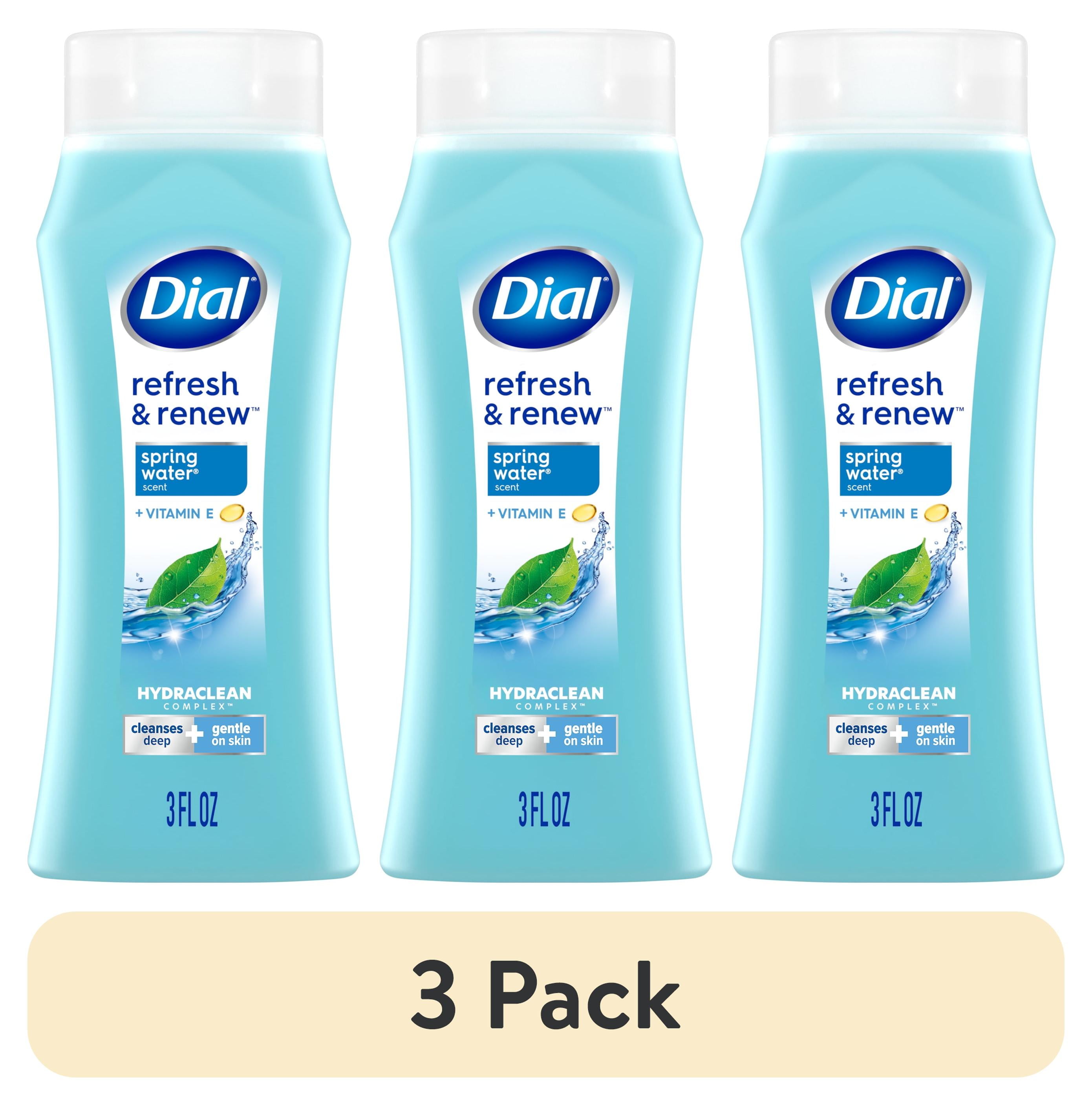 (3 pack) Dial Spring Water Body Wash, Refresh & Renew, Gentle on All ...
