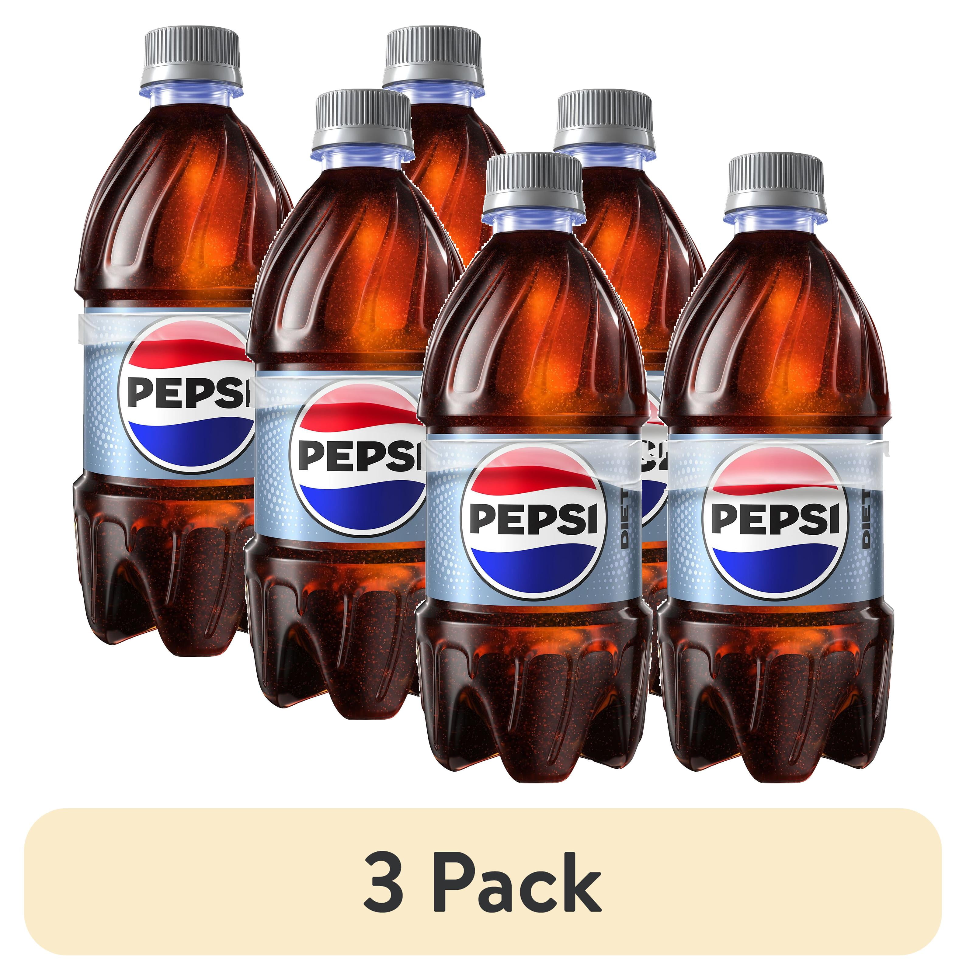 (3 pack) Diet Pepsi Cola Soda Pop, 16 fl oz, 6 Pack Bottles - Walmart.com