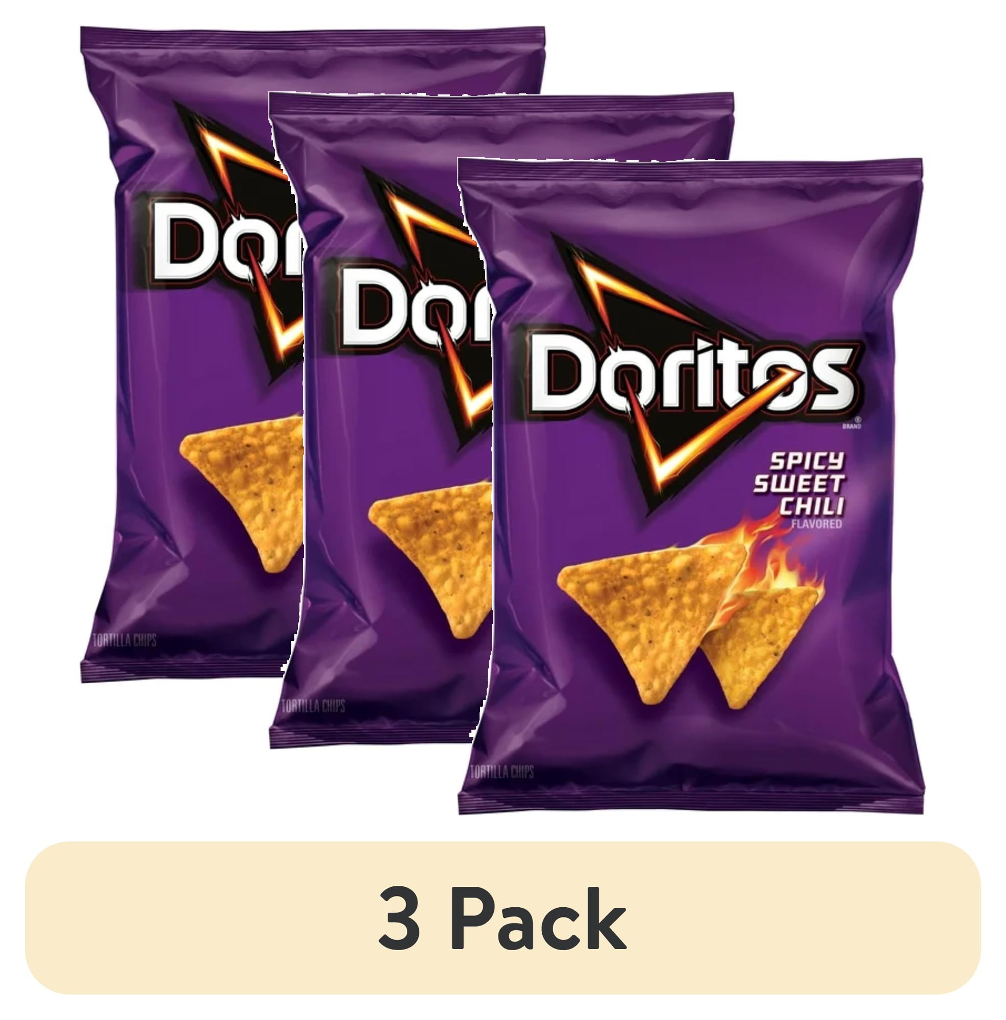(3 pack) Doritos Spicy Sweet Chili Flavored Tortilla Chip, Snack Chips ...