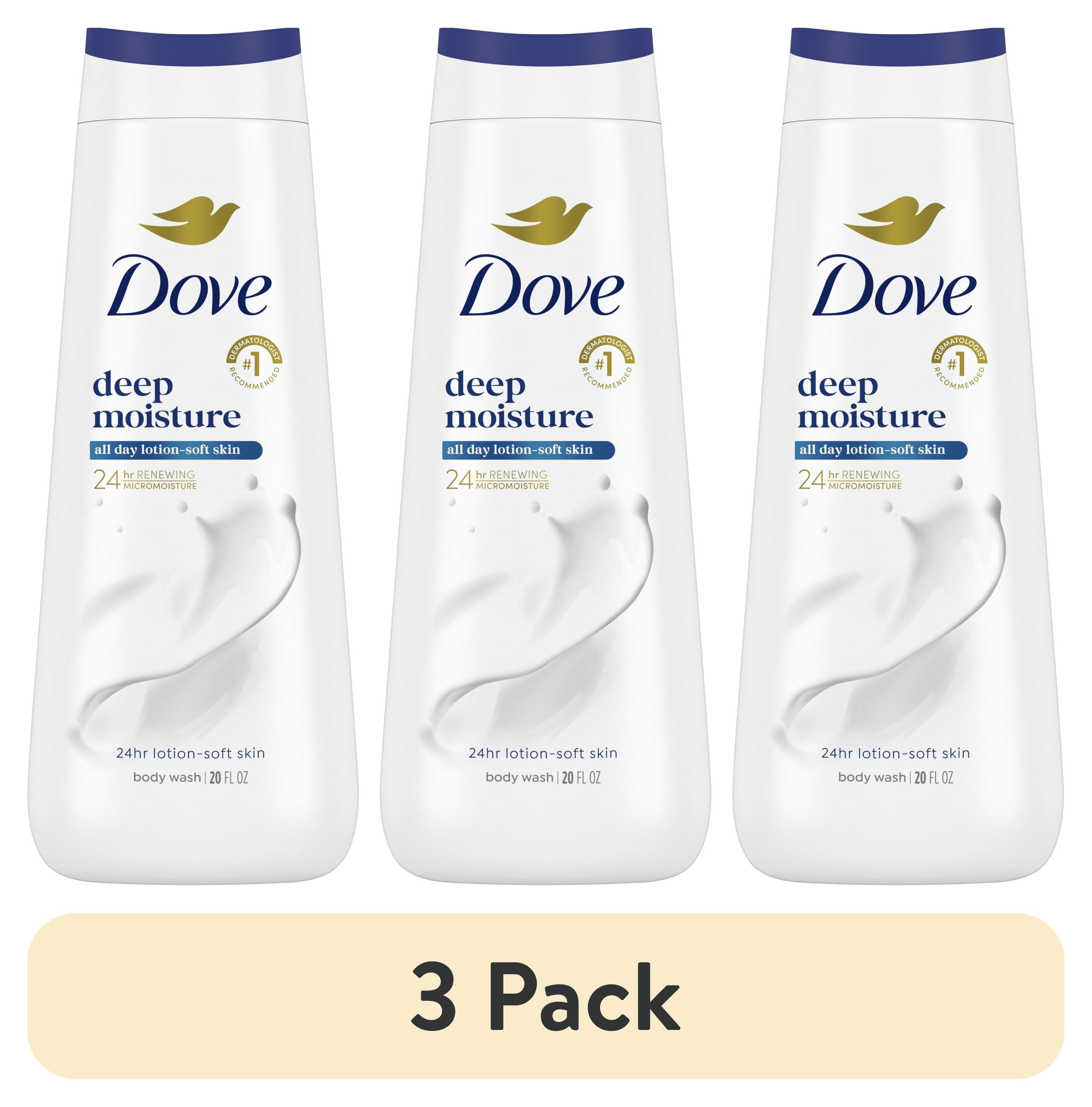 (3 pack) Dove Moisturizing Liquid Body Wash Cleanser for Women Deep ...