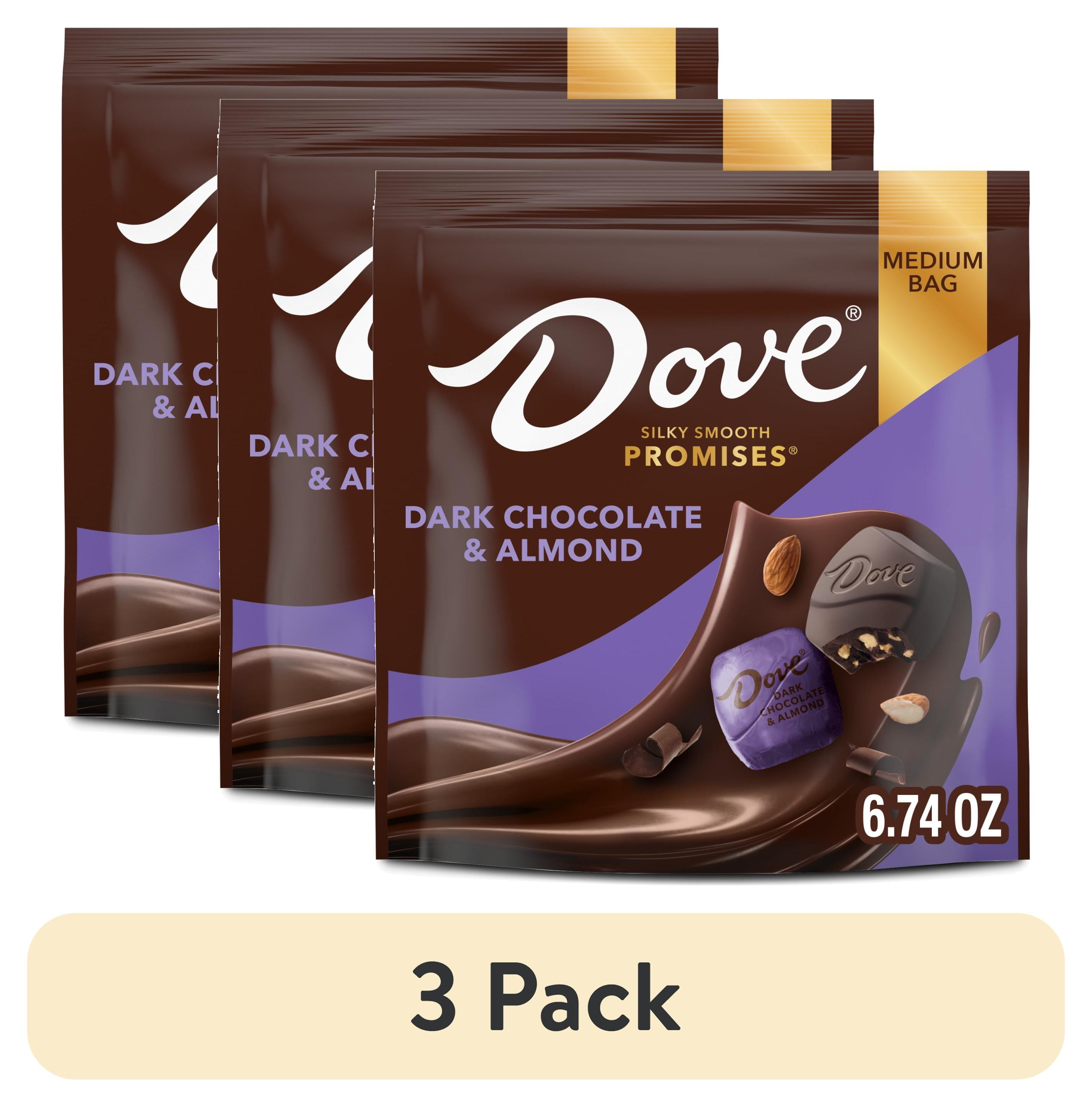 (3 pack) Dove Promises Dark Chocolate & Almond Candy - 6.74 oz Bag ...