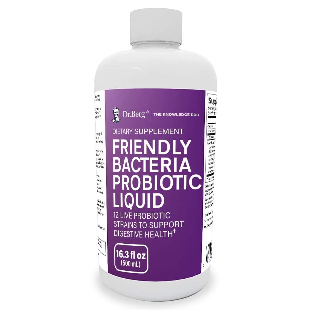 (3 pack) Dr. Berg Probiotic Liquid - Probiotic Drink Mix w/ 12 Live ...