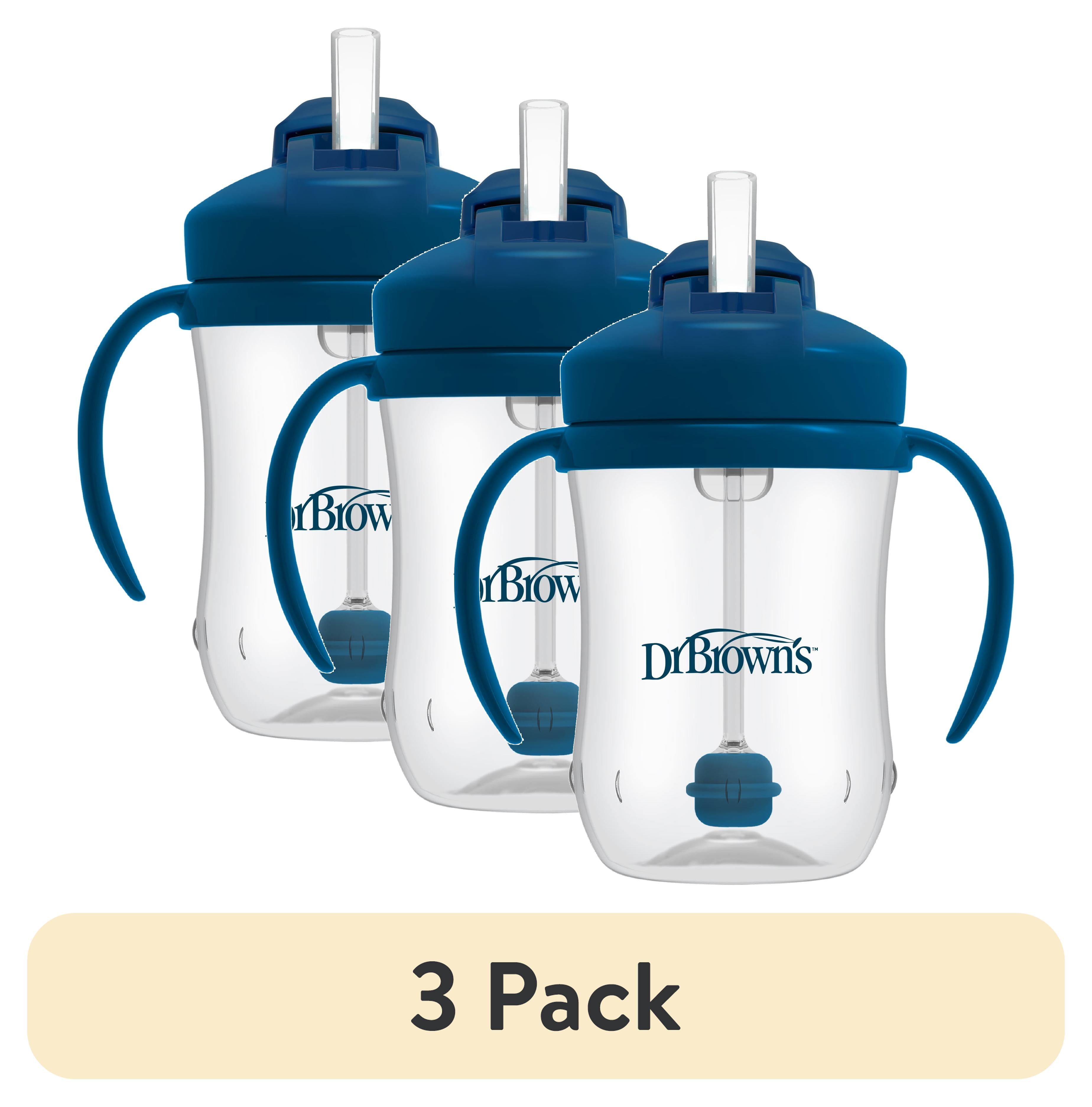 (3 pack) Dr. Brown's Milestones Baby's First Straw Cup, Training Cup ...
