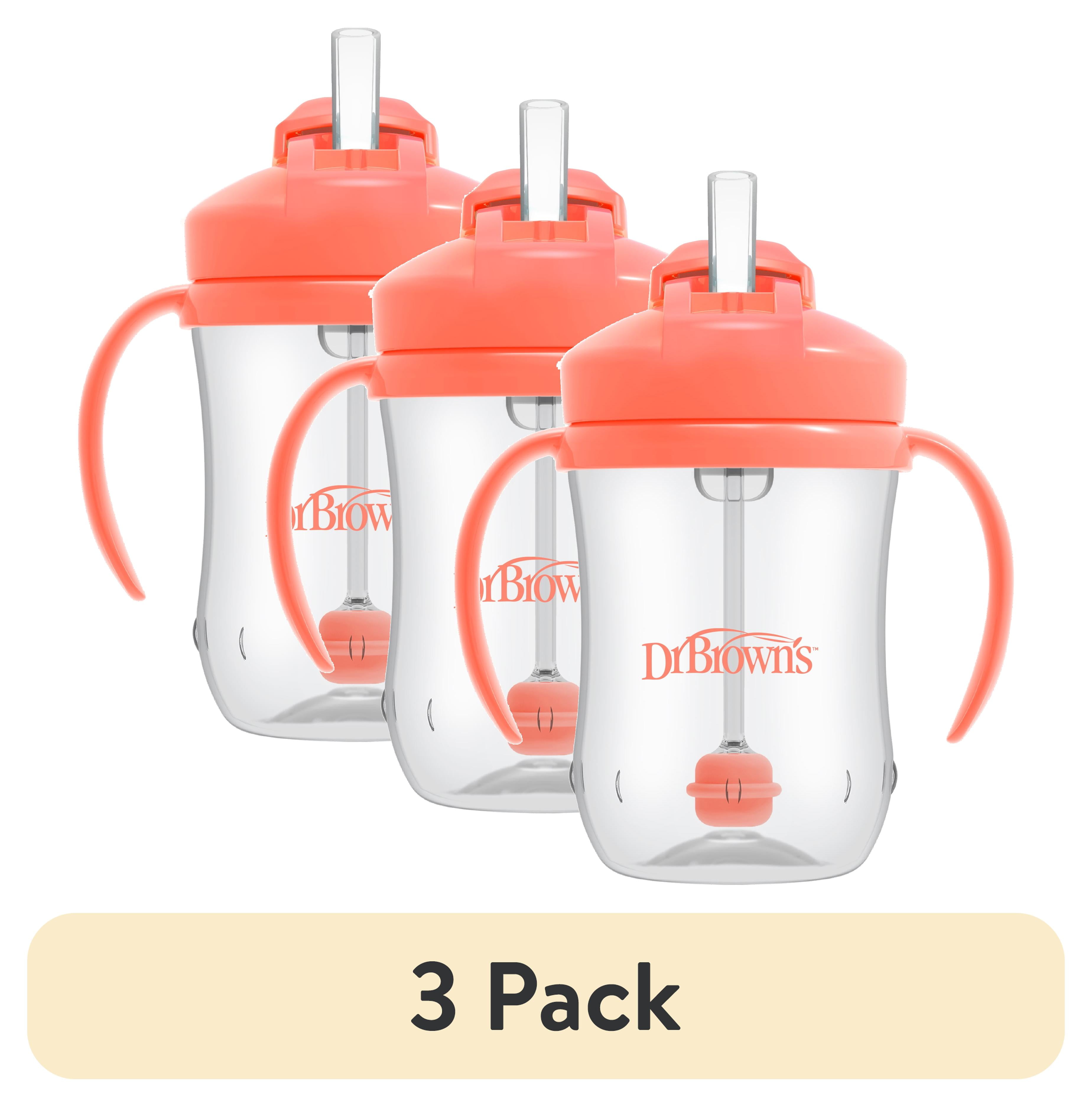 (3 pack) Dr. Brown's Milestones Baby’s First Straw Cup, Training Cup ...