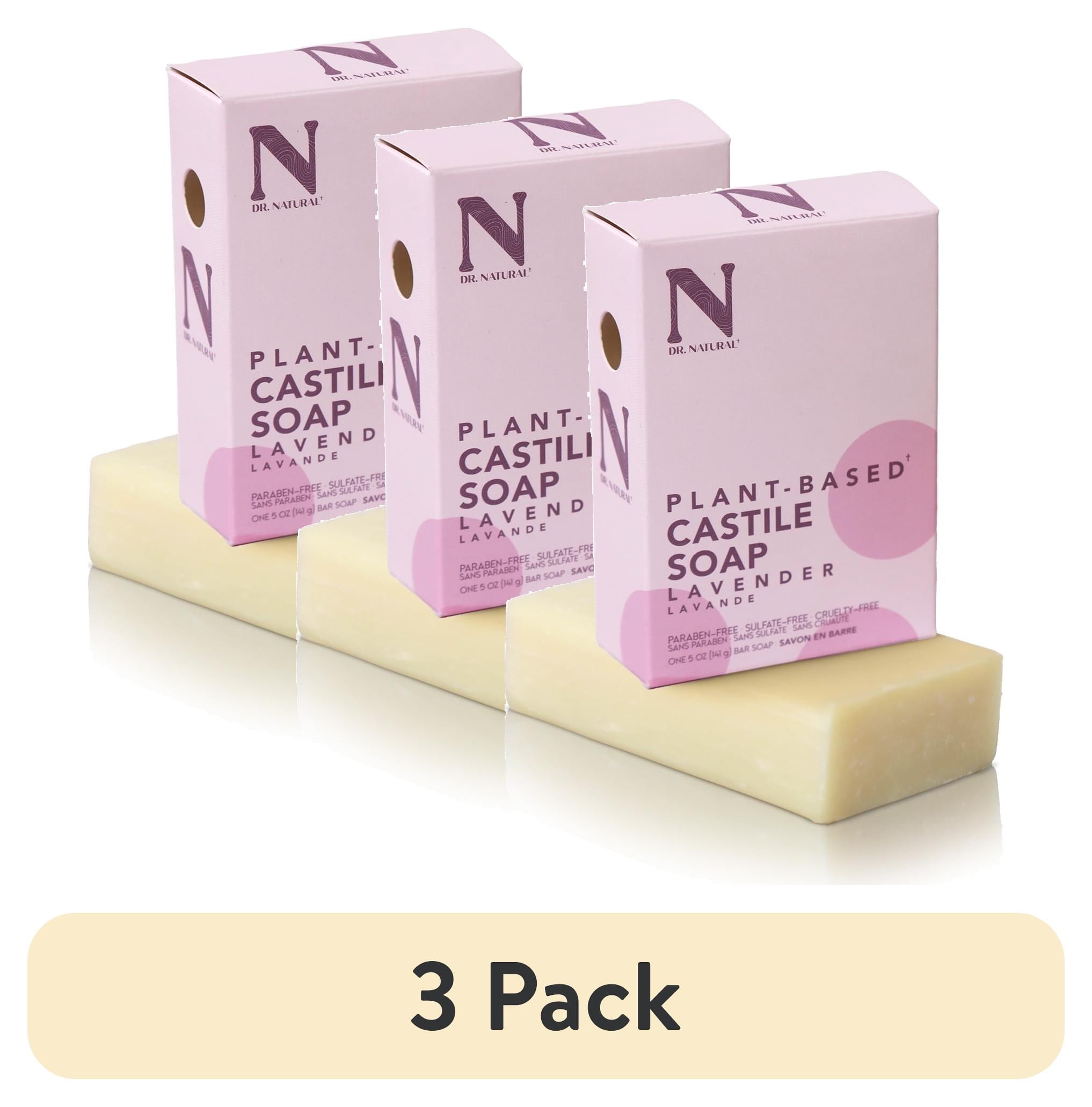 (3 pack) Dr. Natural Bath Soaps, Castile Gentle Bar Soap, Lavender, 8 ...