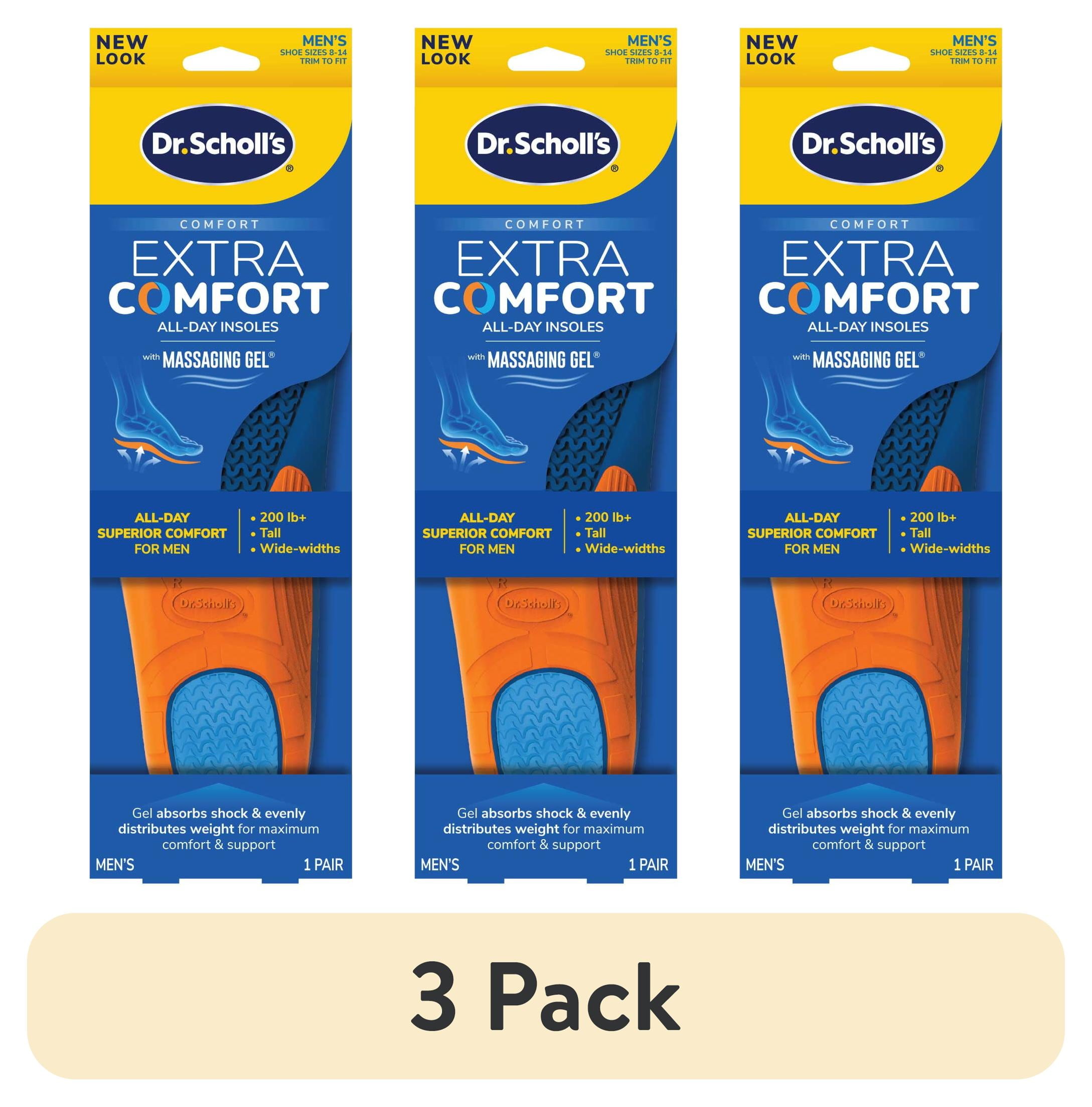 (3 pack) Dr. Scholl's® Extra Comfort All-Day Insoles with Gel, Trim to ...